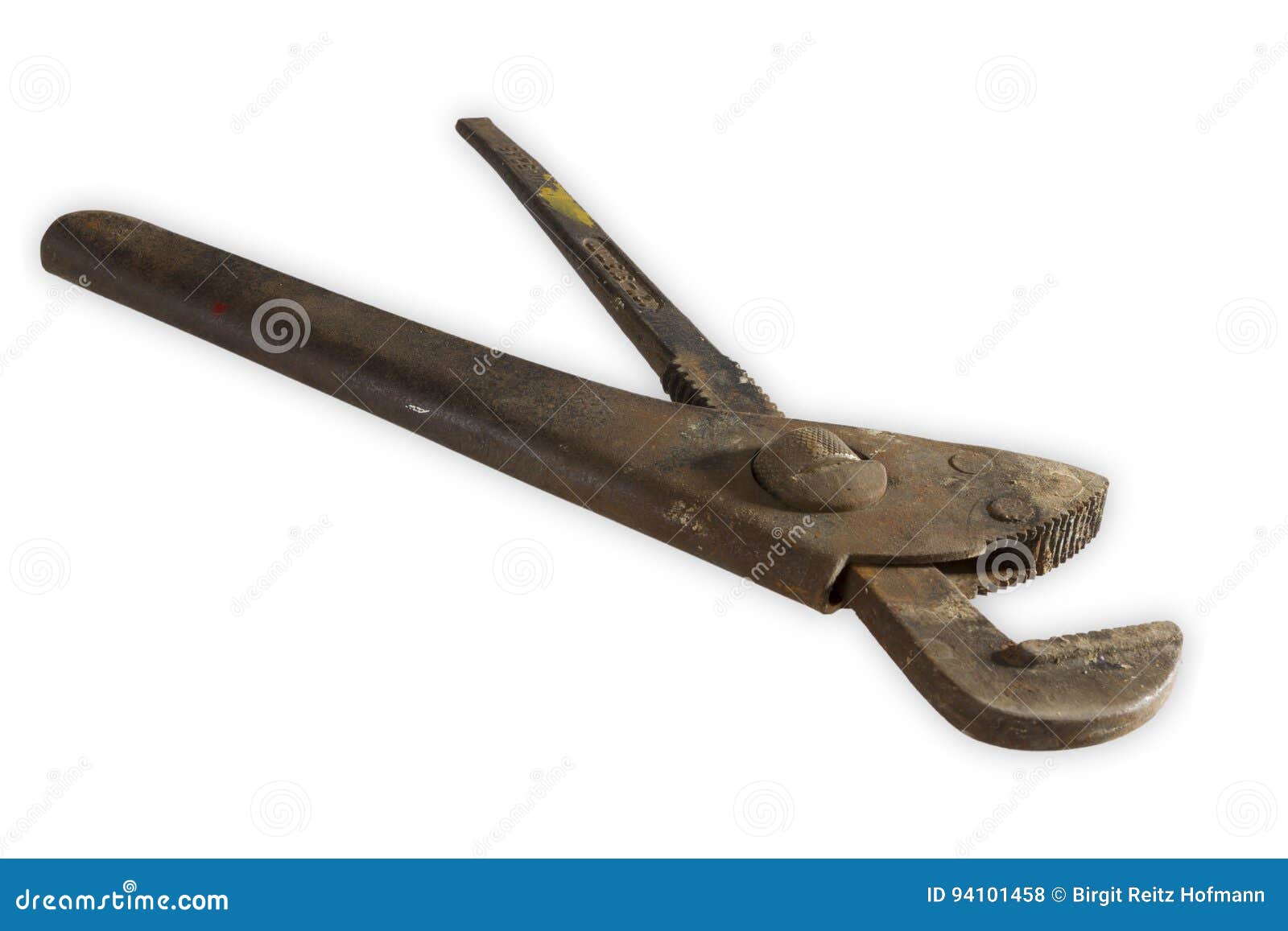 Rusty Pipe wrench stock photo. Image of industrial, rusty - 94101458