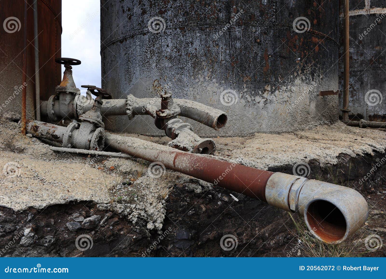 Rusty Pipeline stock photo. Image of factory, silo, broken - 20562072