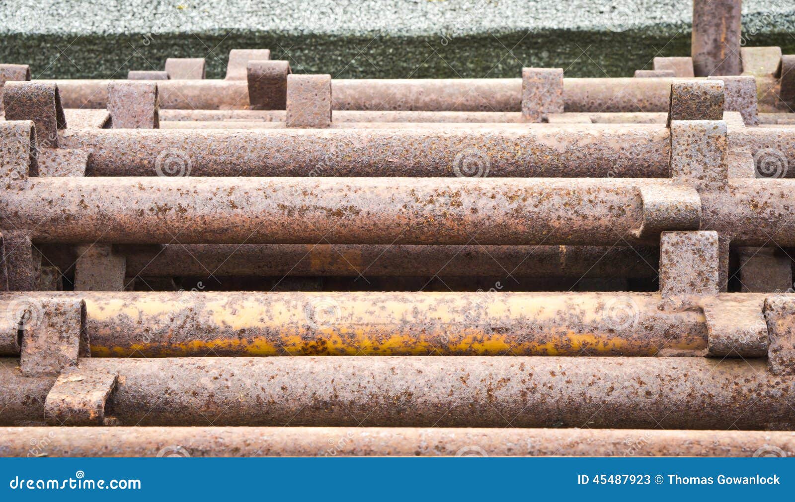 Stack Of Rusty Reinforcing Mesh. Stock Photo | CartoonDealer.com #39483618