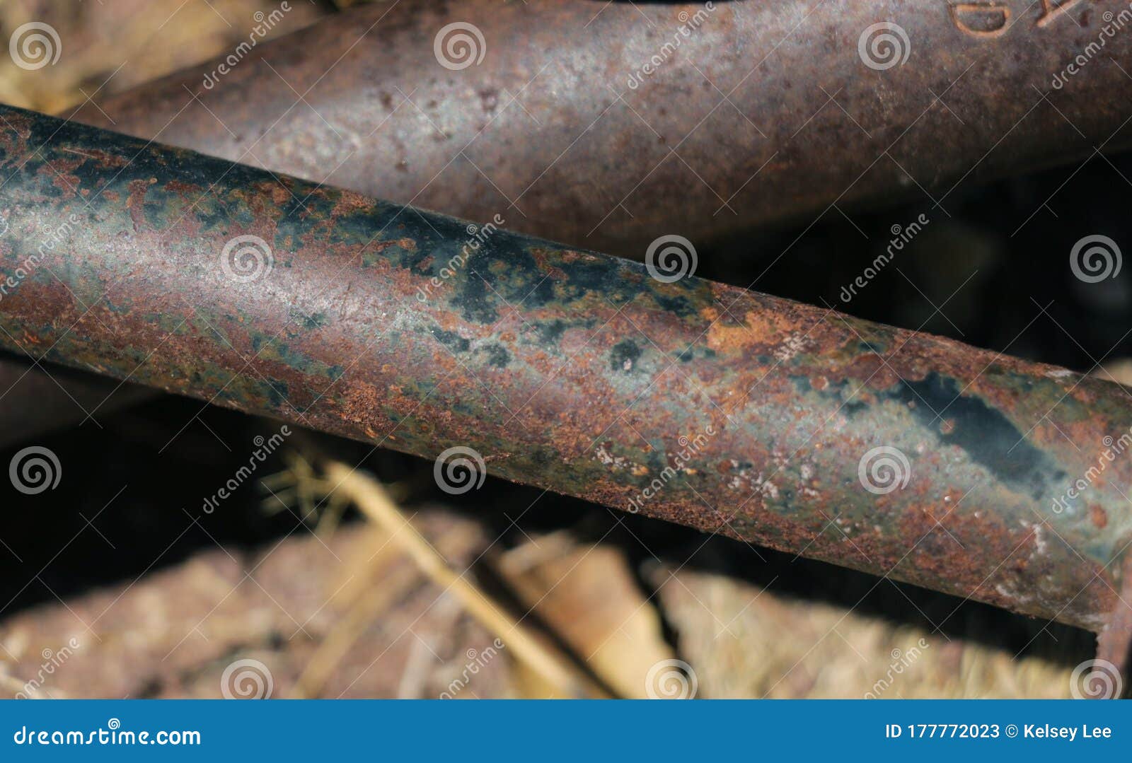 Rusty Pipes, Various Colors of Rust Stock Image - Image of beauty ...