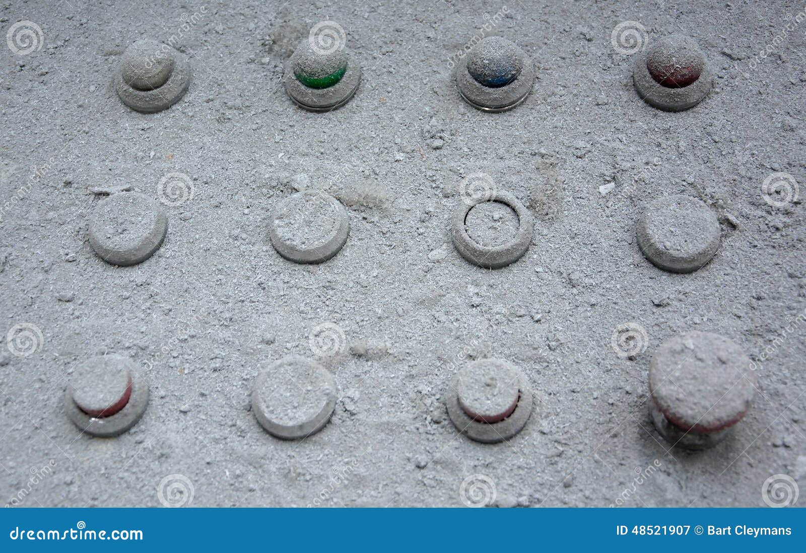 Rusty plate and buttons stock image. Image of detail - 48521907
