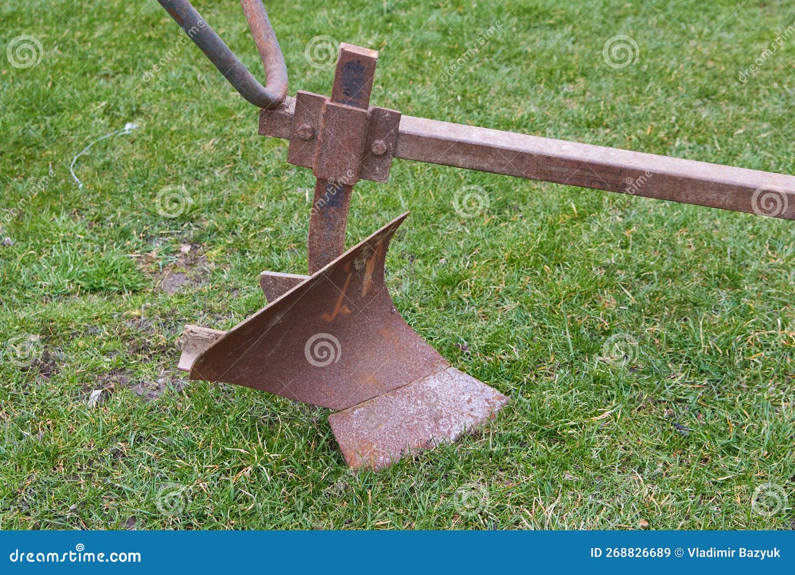 A Rusty Plow,a Plow for Plowing with a Horse, an Abandoned Plow in a ...