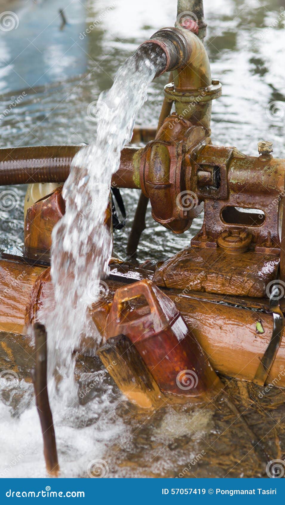 Rusty pump in farm stock image. Image of engine, drought - 57057419