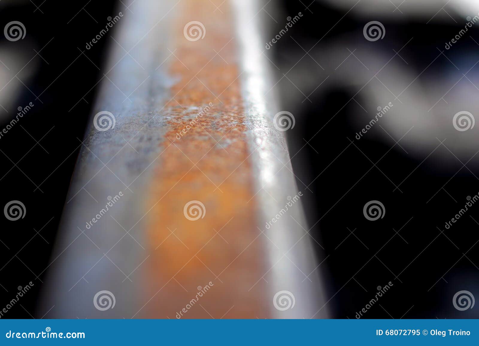 Rusty Rail Railway Close Up Stock Image - Image of metal, railroad ...