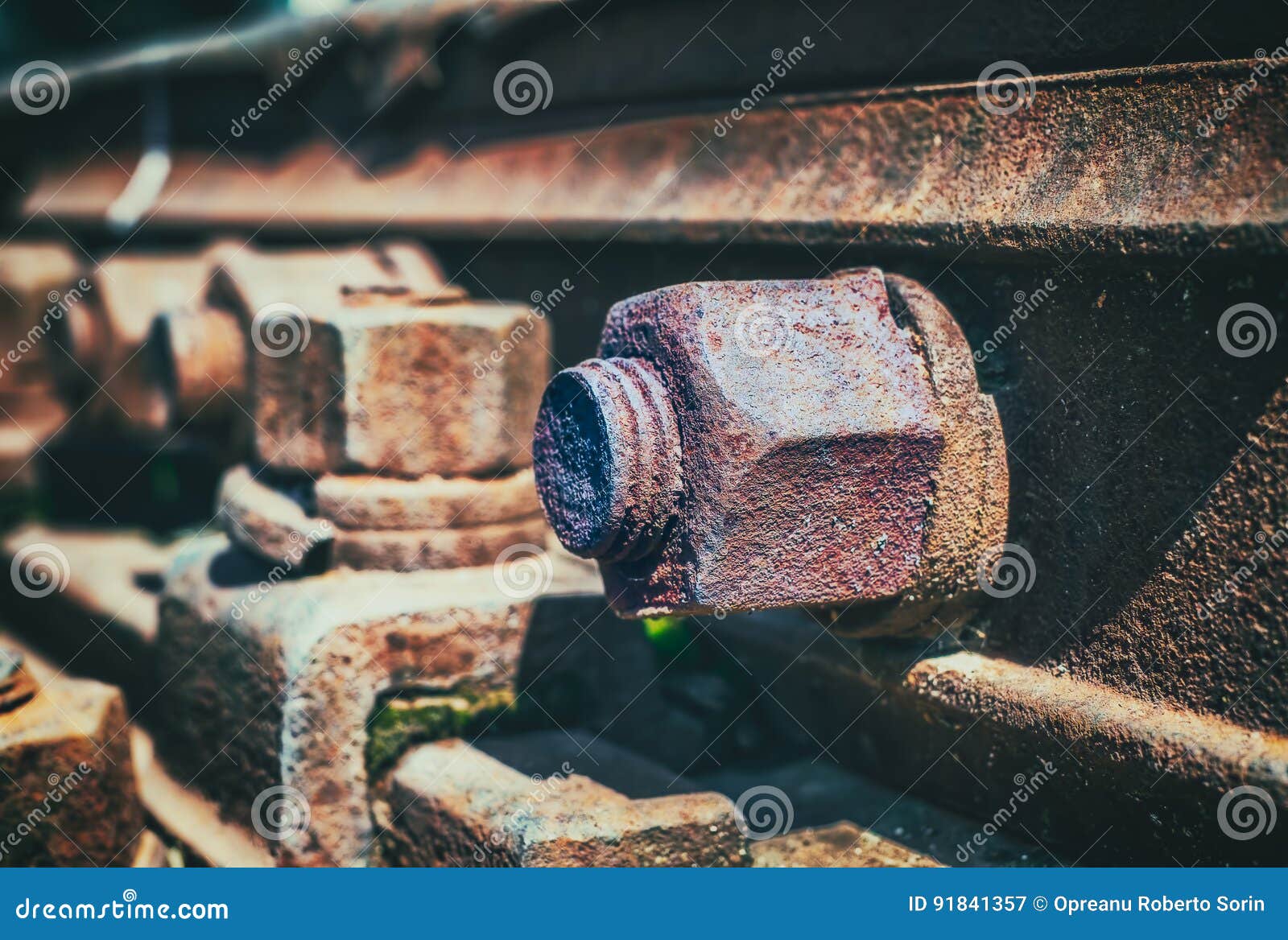 Rusty rail stock image. Image of construction, rusty - 91841357