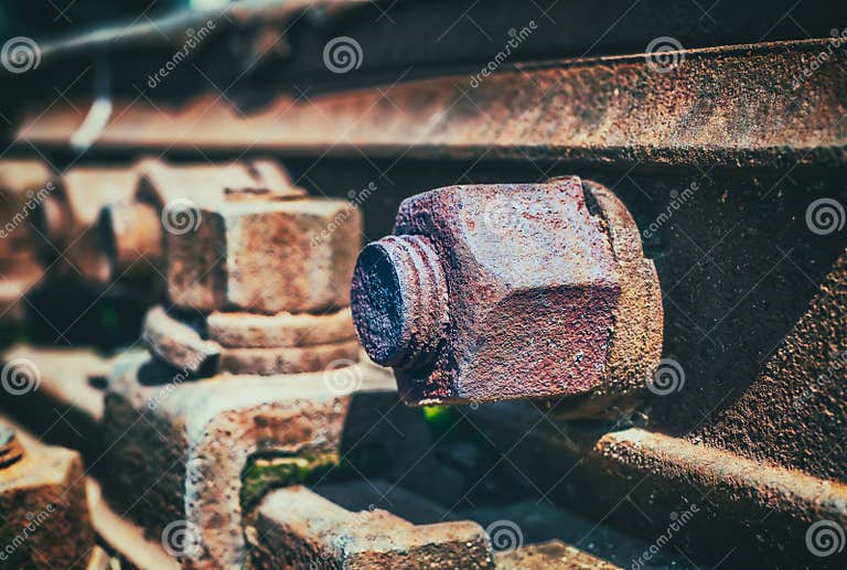 Rusty rail stock image. Image of construction, rusty - 91841357