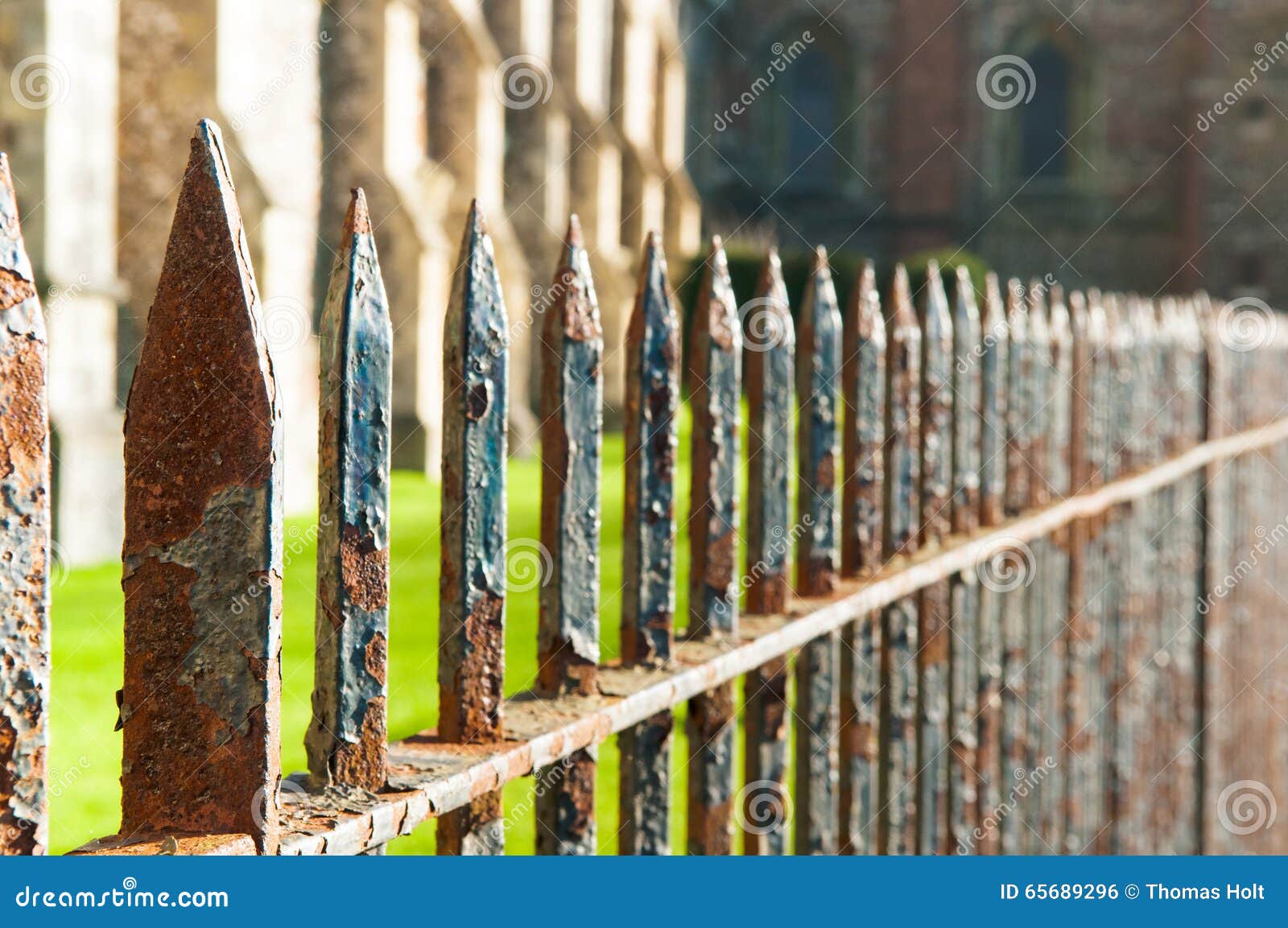 Rusty railings stock photo. Image of metallic, paint - 65689296