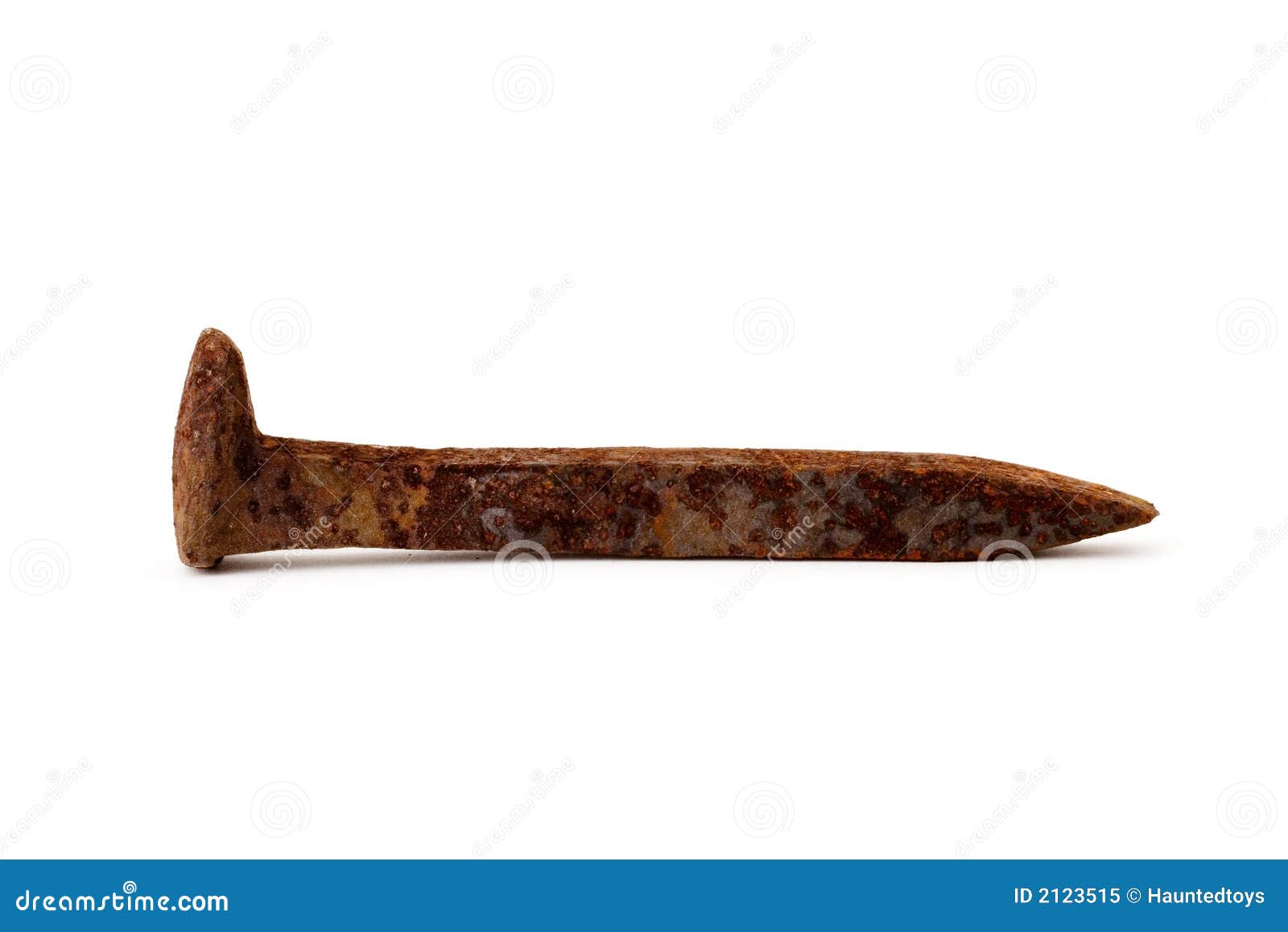 Rusty railroad spike stock image. Image of weathered, train - 2123515
