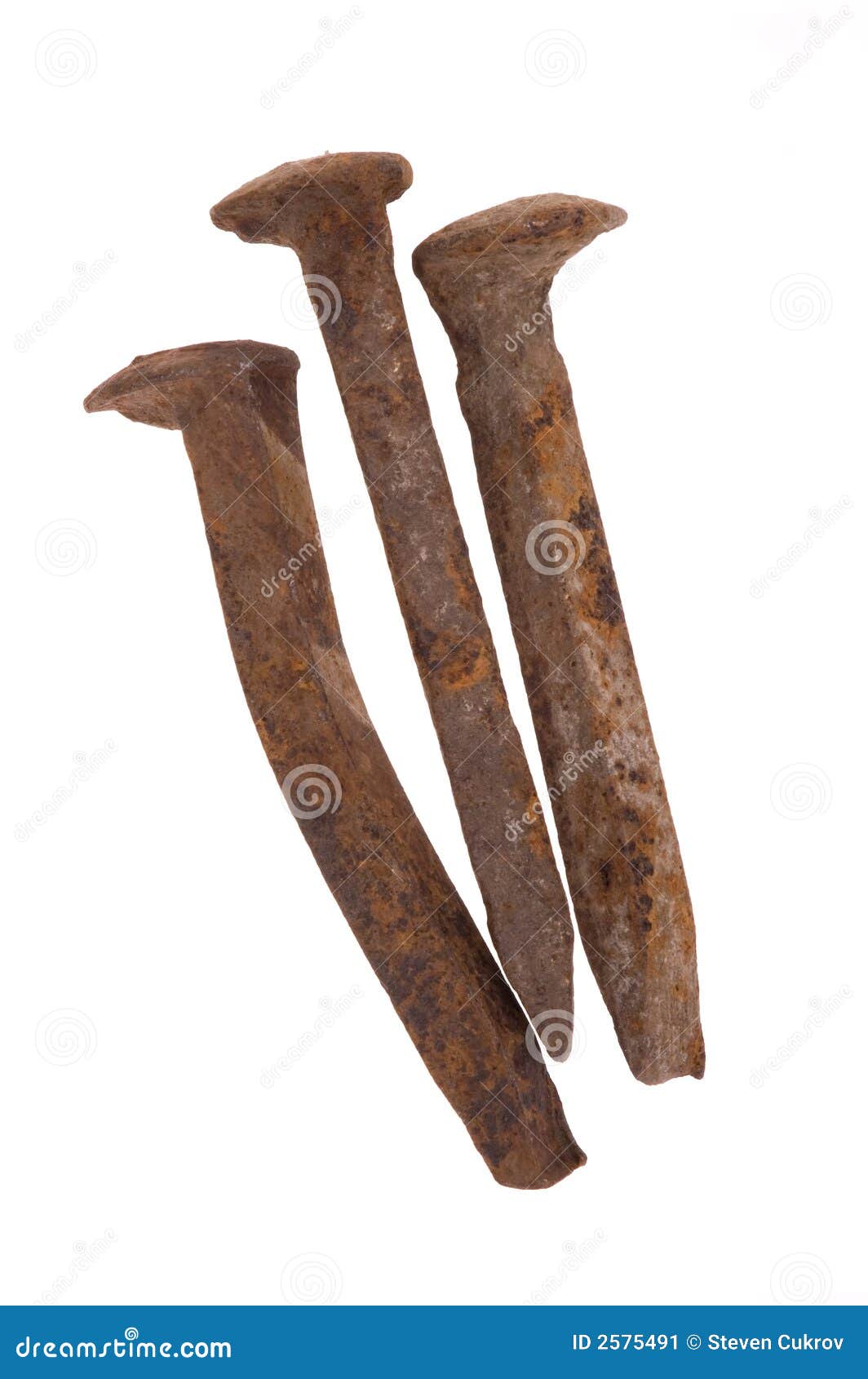 Rusty RailRoad Spikes stock image. Image of isolated, rusty - 2575491