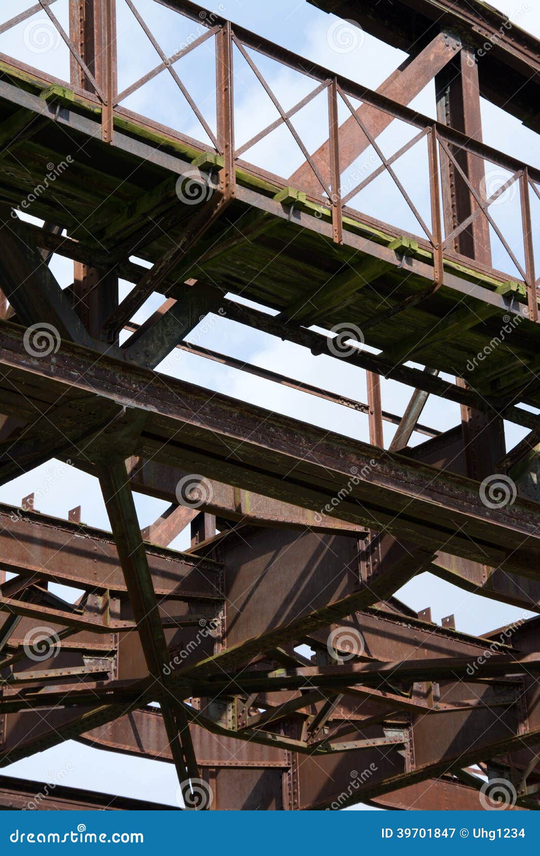 Rusty Railway Bridge stock image. Image of railroad, rusty - 39701847