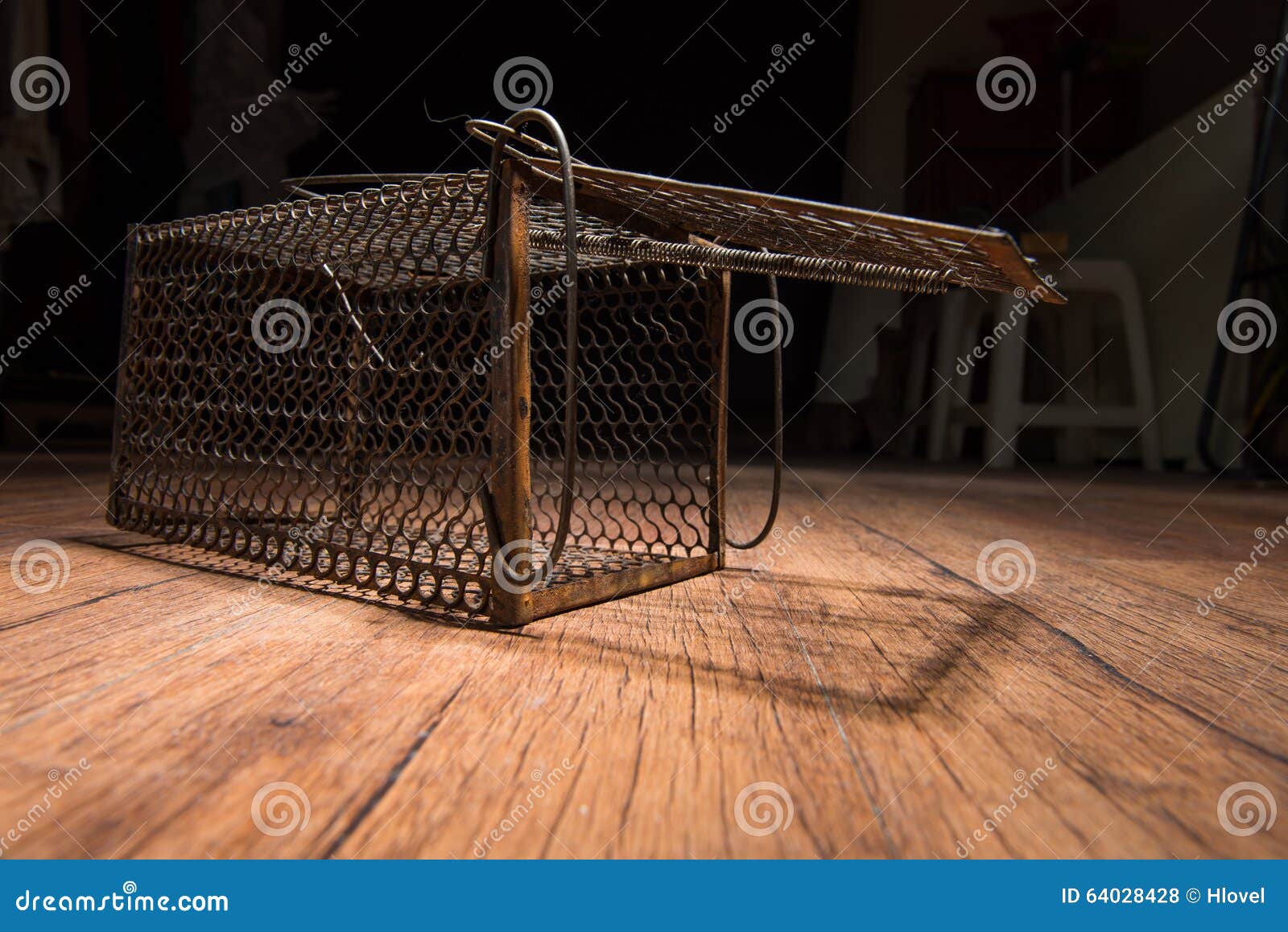 Rusty rat cage stock photo. Image of mousetrap, catch - 64028428