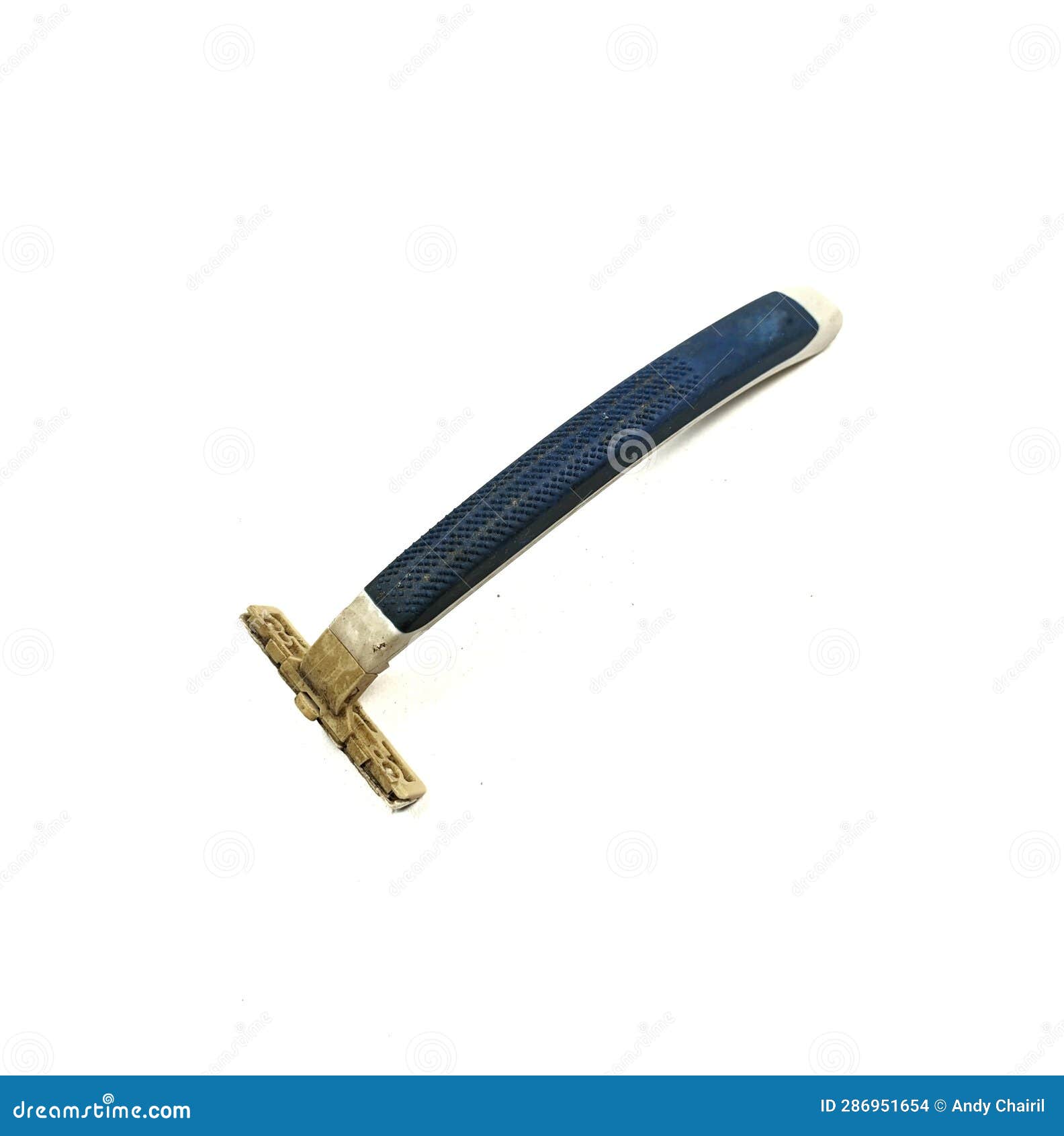 Rusty Razor on Isolated White Background Stock Photo - Image of ...
