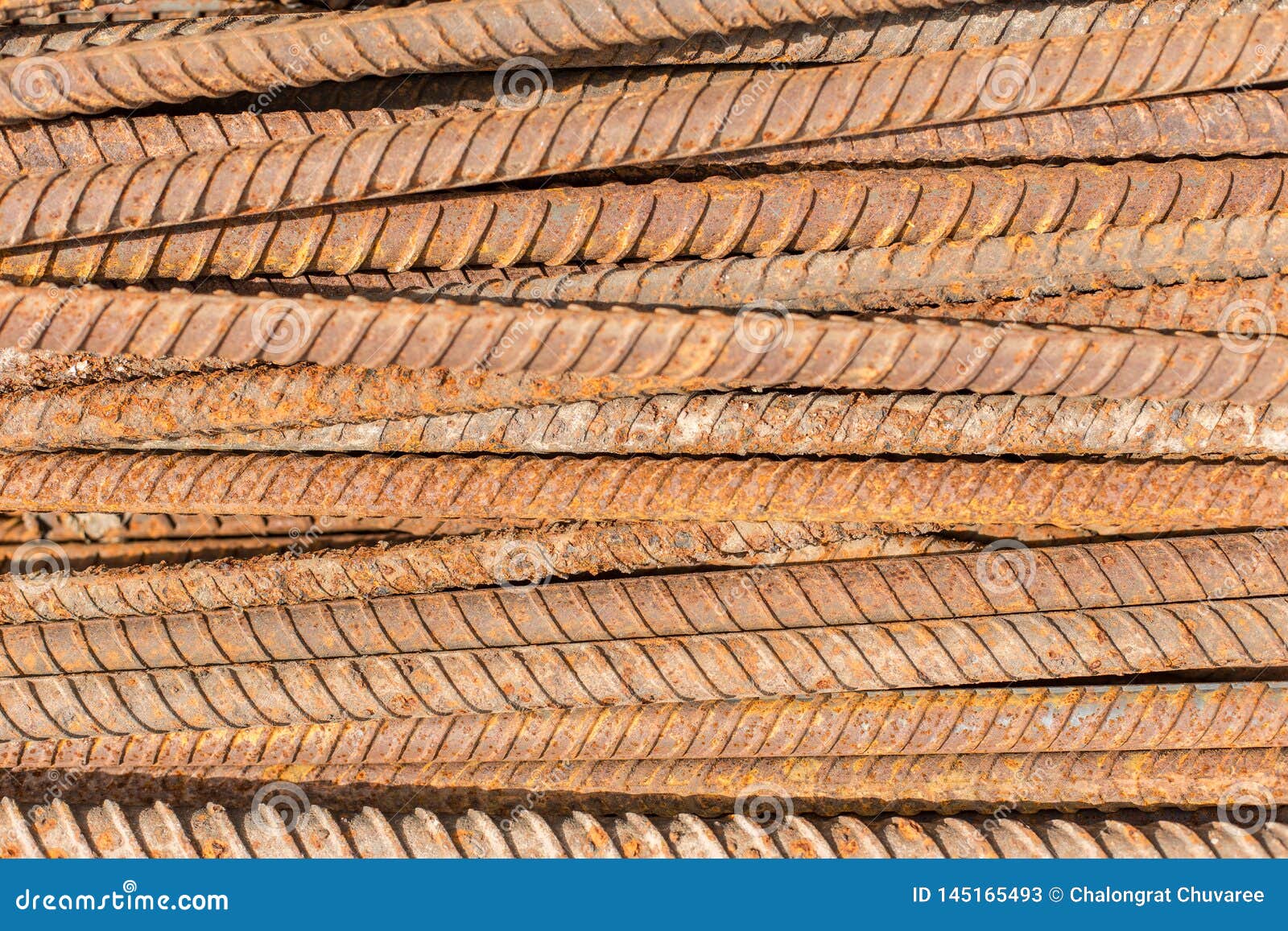 Rusty Rebar for Construction Stock Image - Image of lines, network ...