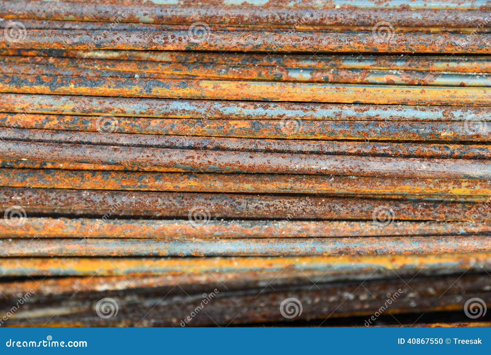 Rusty rebar steel closeup stock photo. Image of material - 40867550