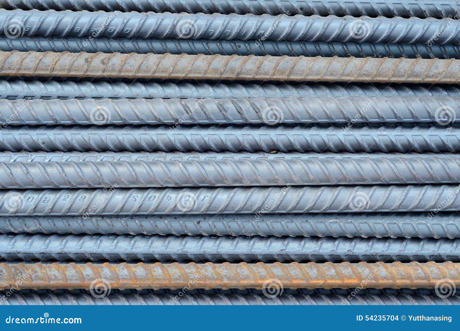 Rusty Rebar Steel Used in Construction Background Texture Stock Photo ...