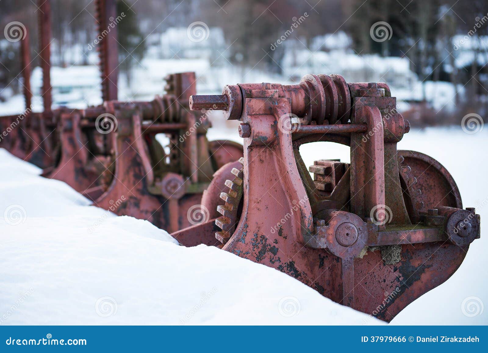Rusty Red Dam Wheels stock photo. Image of corrode, mechanism - 37979666