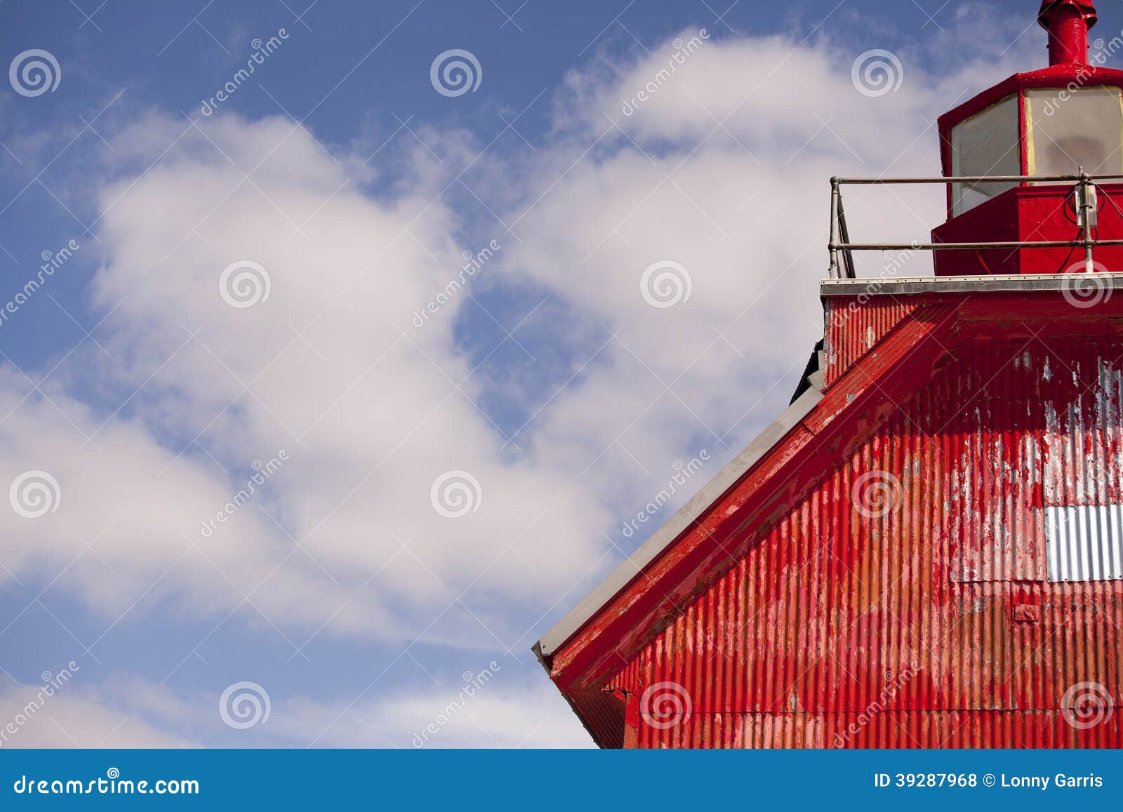 Rusty Red Lighthouse stock photo. Image of rustic, summer - 39287968