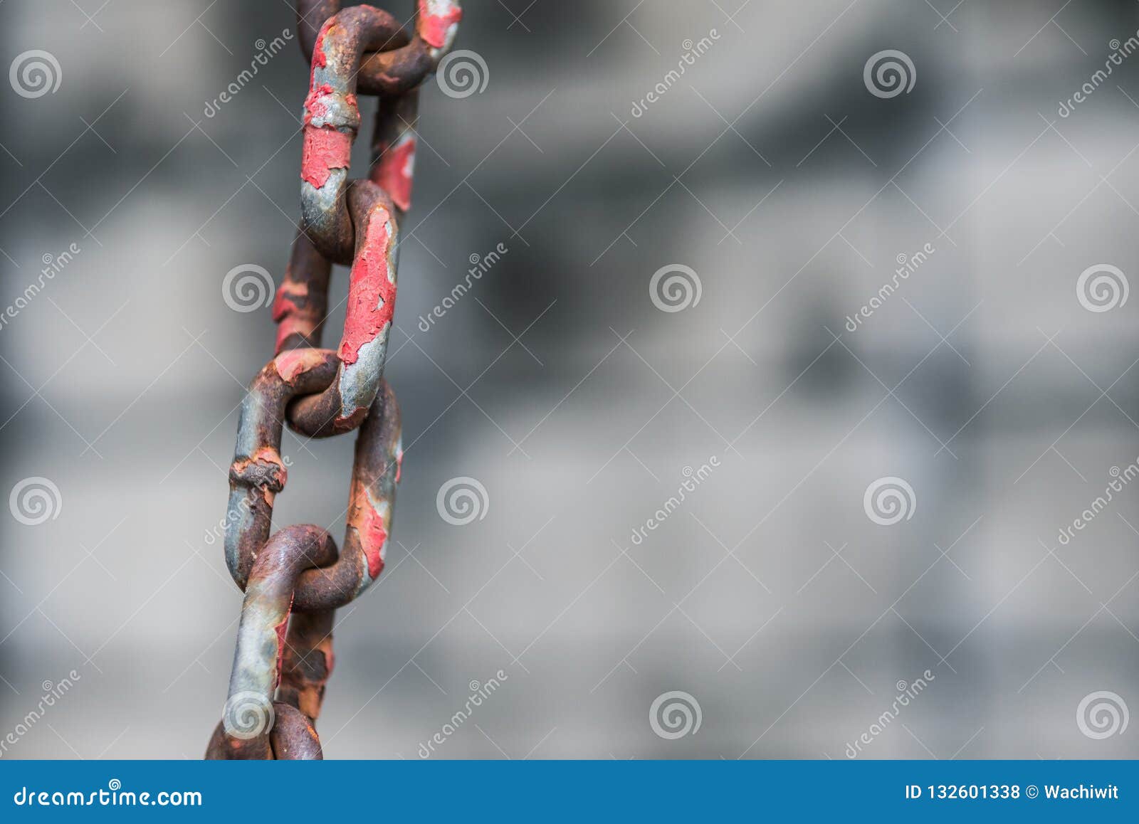 Rusty Red Metal Chain Background Stock Photo - Image of connection ...
