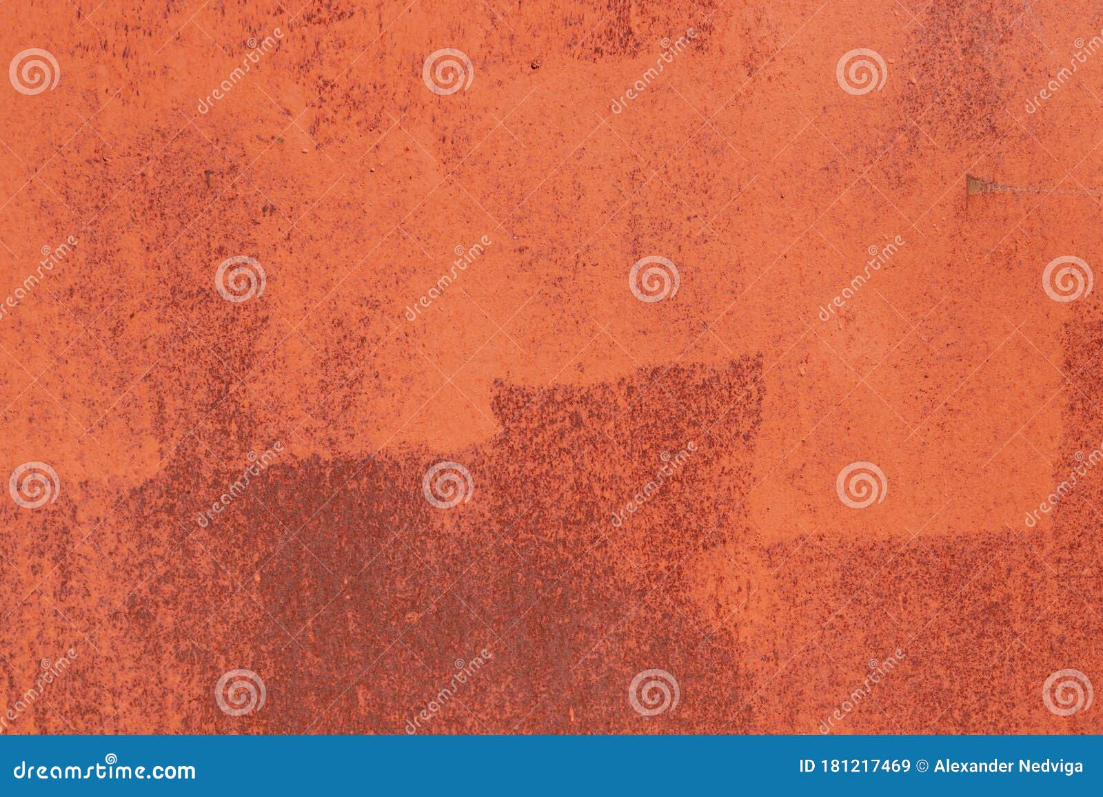 Rusty Red Painted Wall Texture Stock Image - Image of iron, corrosion ...