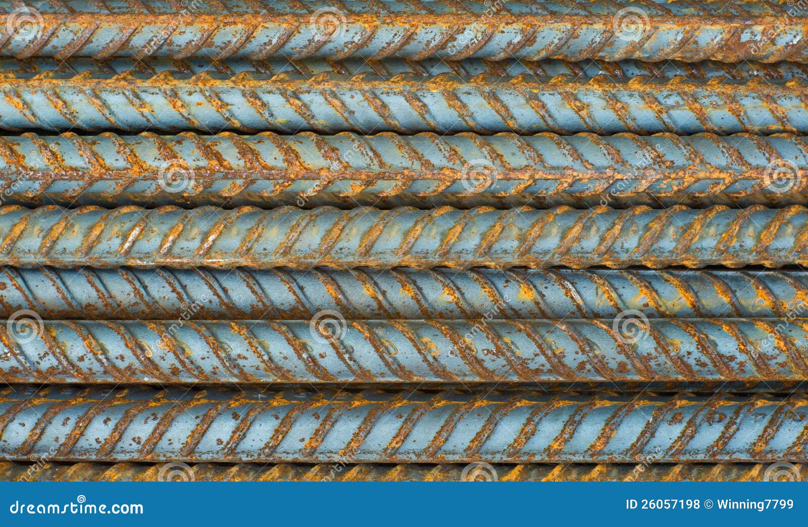 Rusty reinforcing bars stock photo. Image of gray, alloy - 26057198