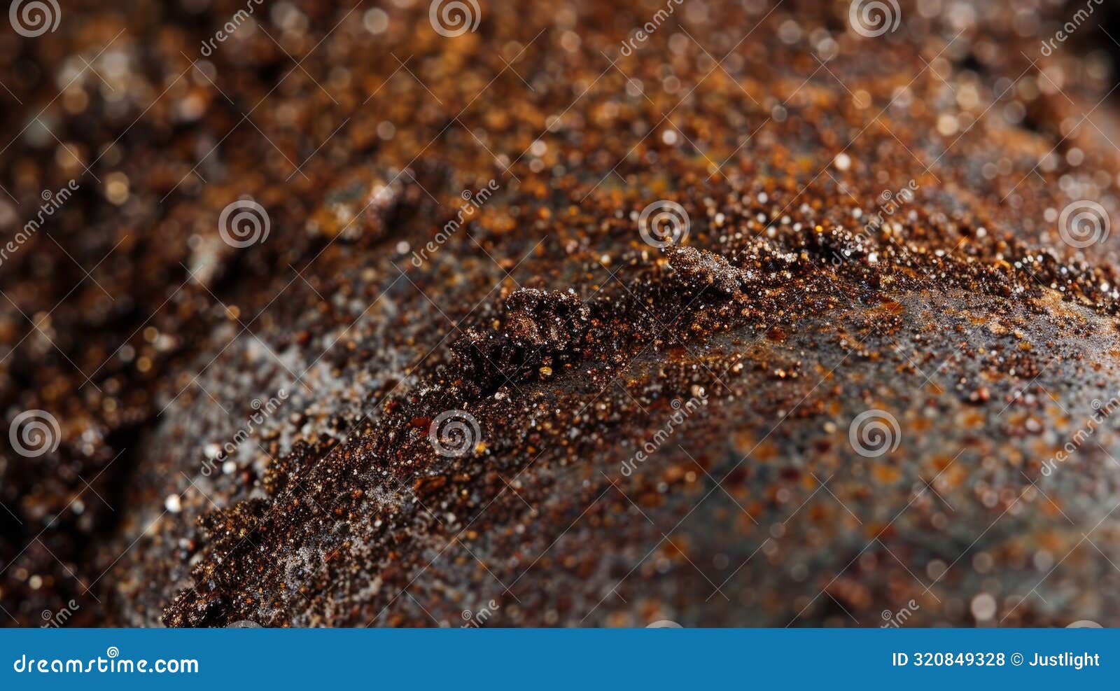 The Rusty Residue Has Formed a Gritty and Granular Texture on the ...