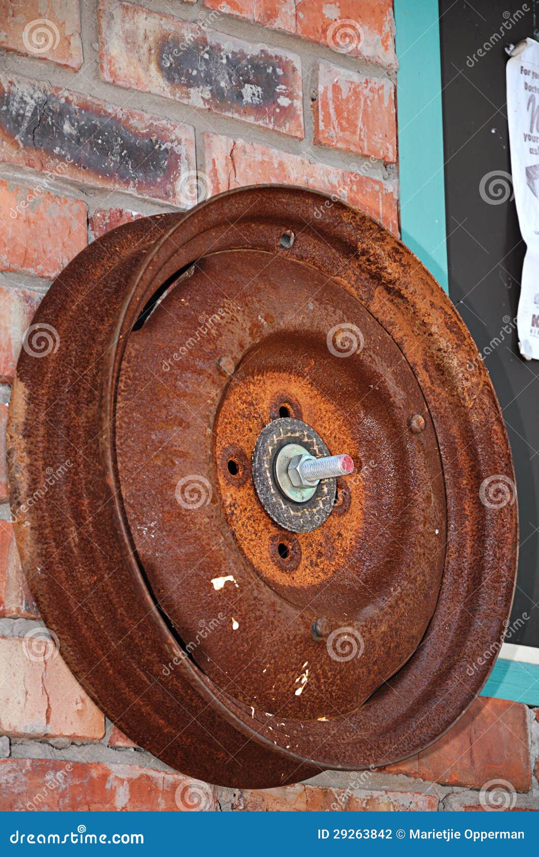 Rusty rim stock photo. Image of steel, circular, rust - 29263842