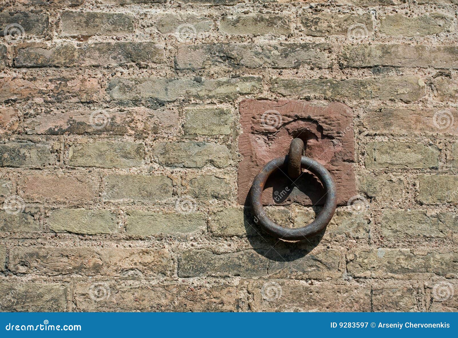 Rusty ring stock image. Image of stone, history, textured - 9283597