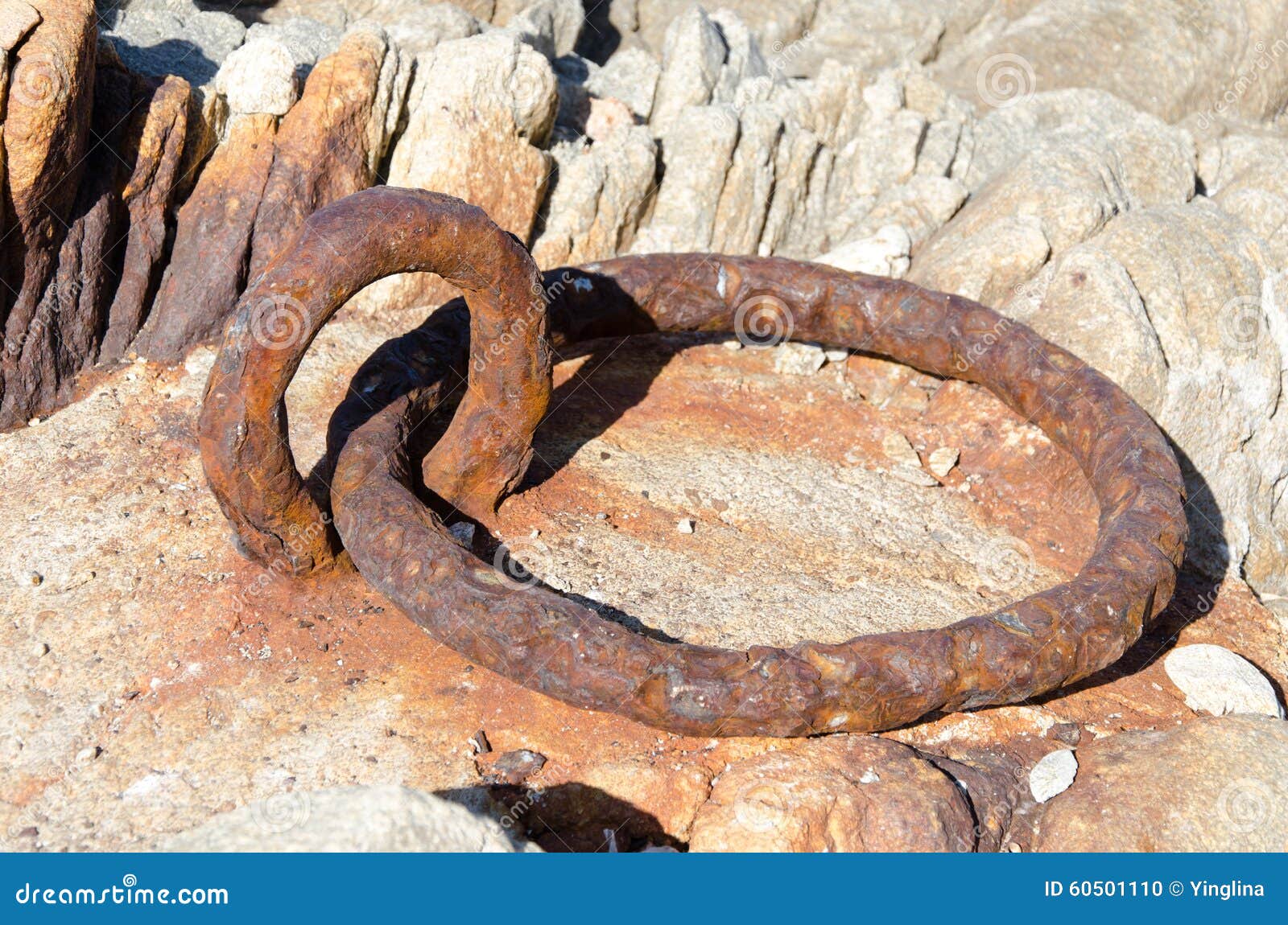Rusty ring for anchor stock photo. Image of ancient, iron - 60501110