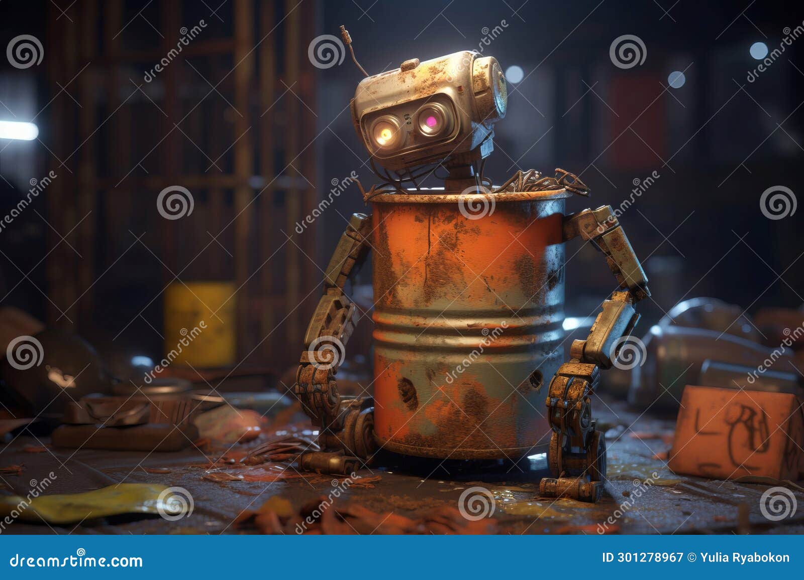 Old Rusty On Robot Toy Stock Photography | CartoonDealer.com #73036370