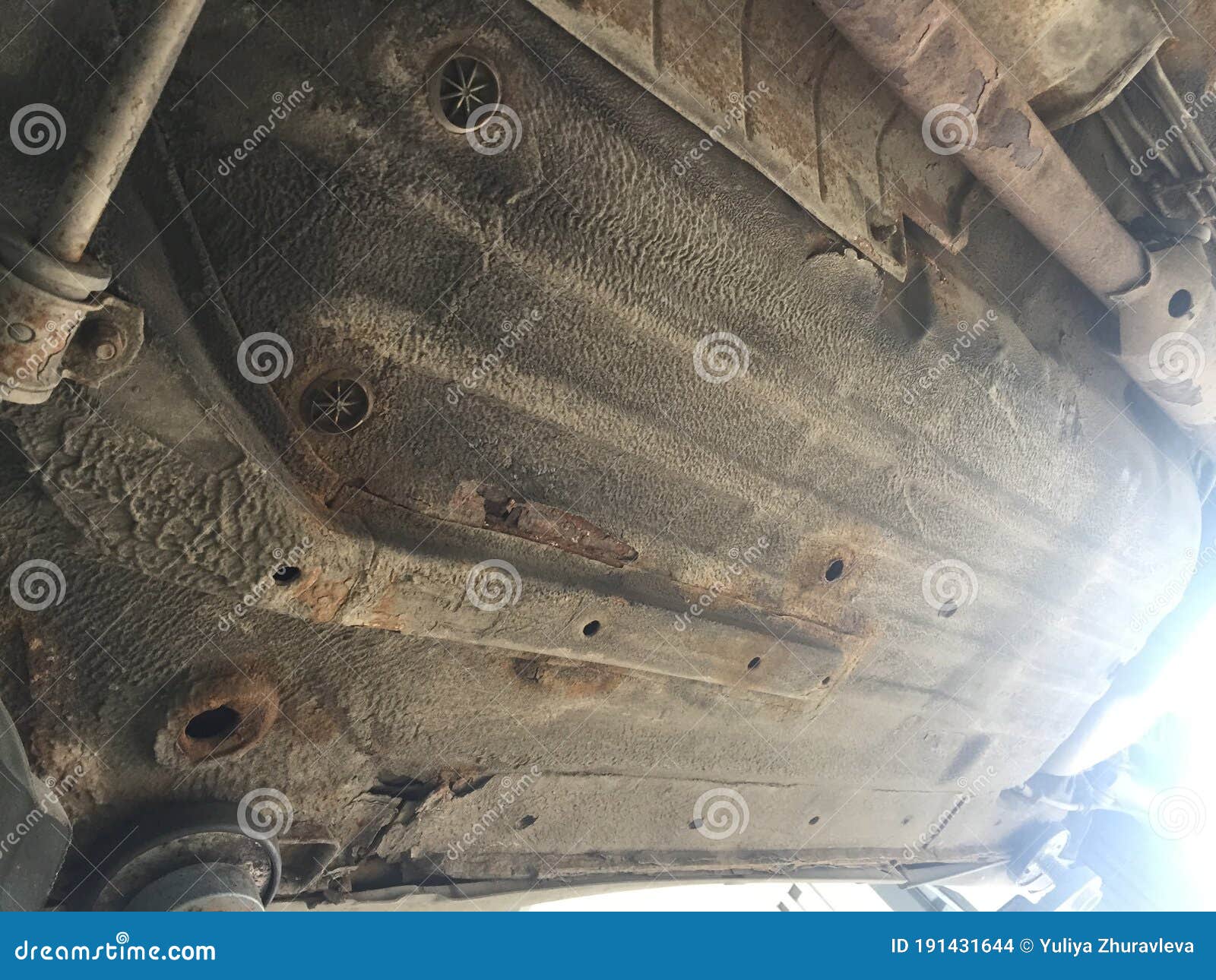 Rusty and Rotten Bottom of the Car Stock Photo - Image of broken ...