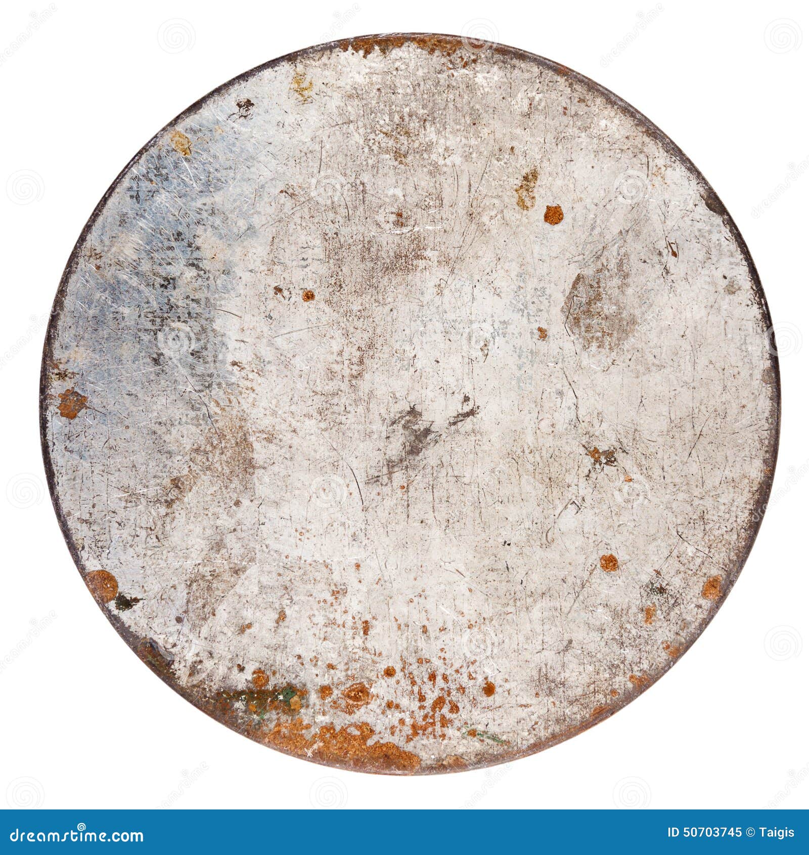 Rusty round metal plate stock image. Image of industry - 50703745