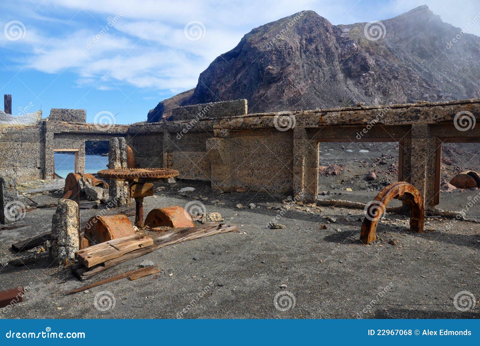 Rusty Ruins stock photo. Image of delapidated, volcano - 22967068