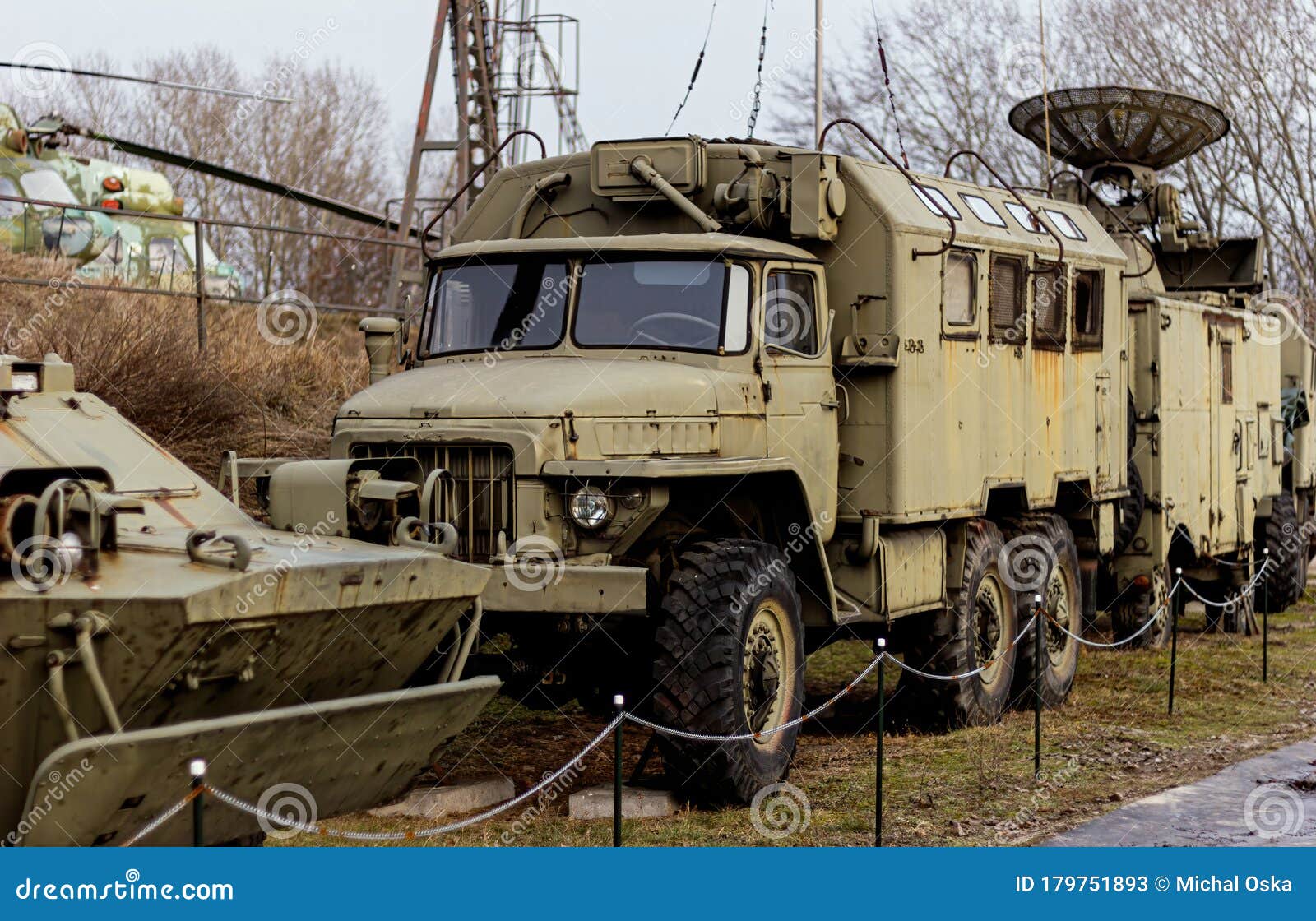 Rusty Russian Military Vehicle in a Museum Outdoors Editorial Stock ...