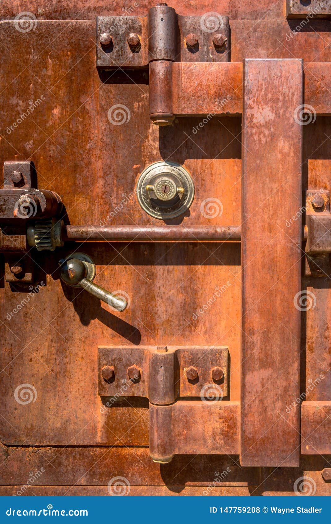Rusty Vintage Bank Safe stock photo. Image of safe, bank - 147759208