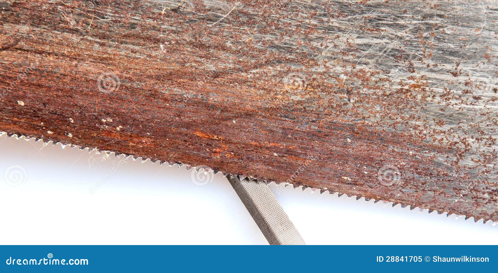 Rusty saw being sharpened stock image. Image of sharp - 28841705