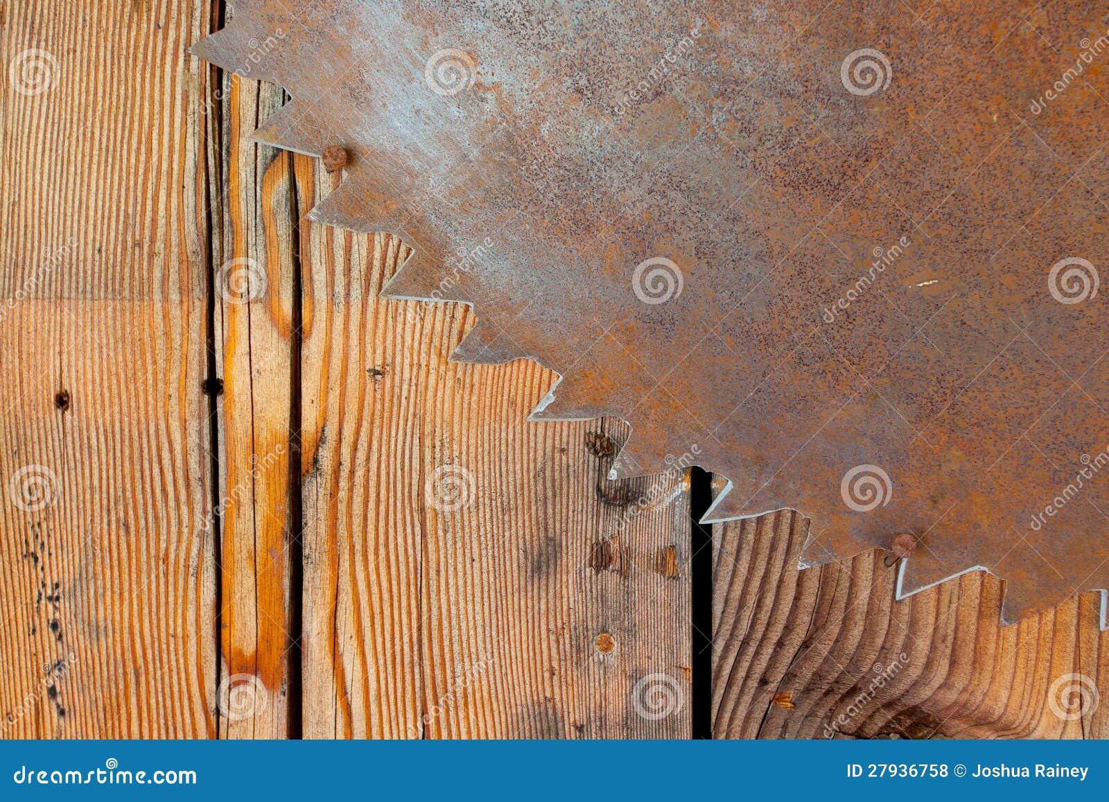 Rusty Saw Blade and Wood stock photo. Image of texture - 27936758