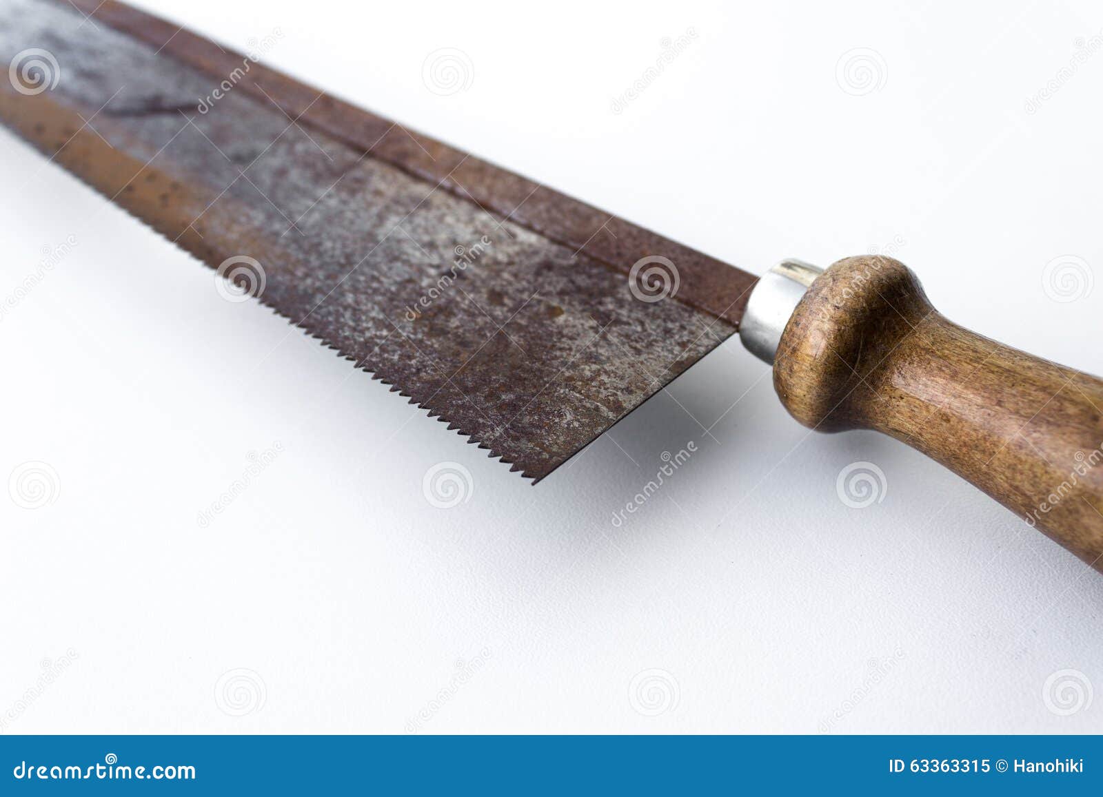 Rusty Saw Macro / Old Handsaw Closeup - Vintage Tools Stock Image ...