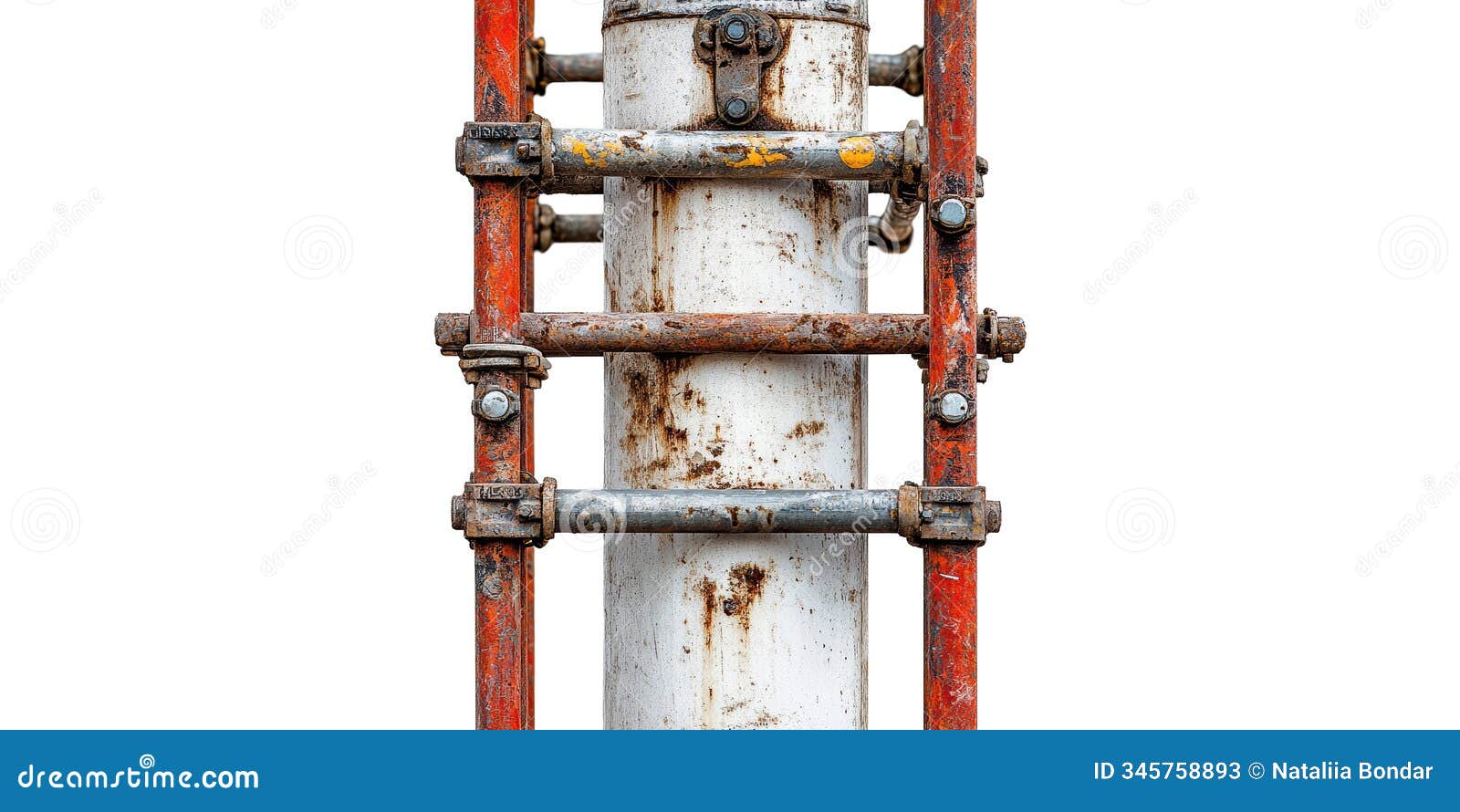 Rusty Scaffold Clamp With Bolts Isolated On Transparent Background ...