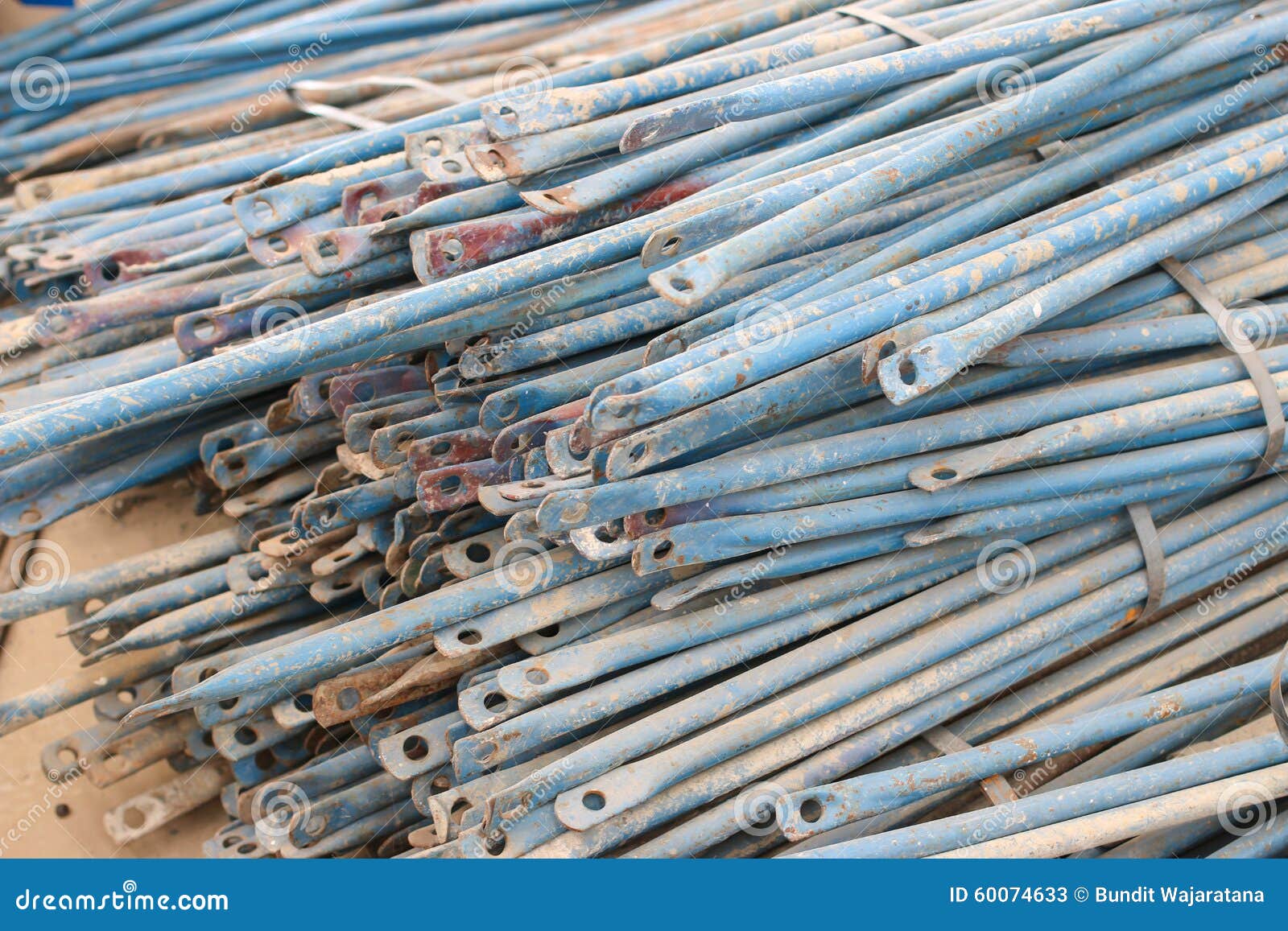Rusty Scaffold White Empty Wall Royalty-Free Stock Image ...