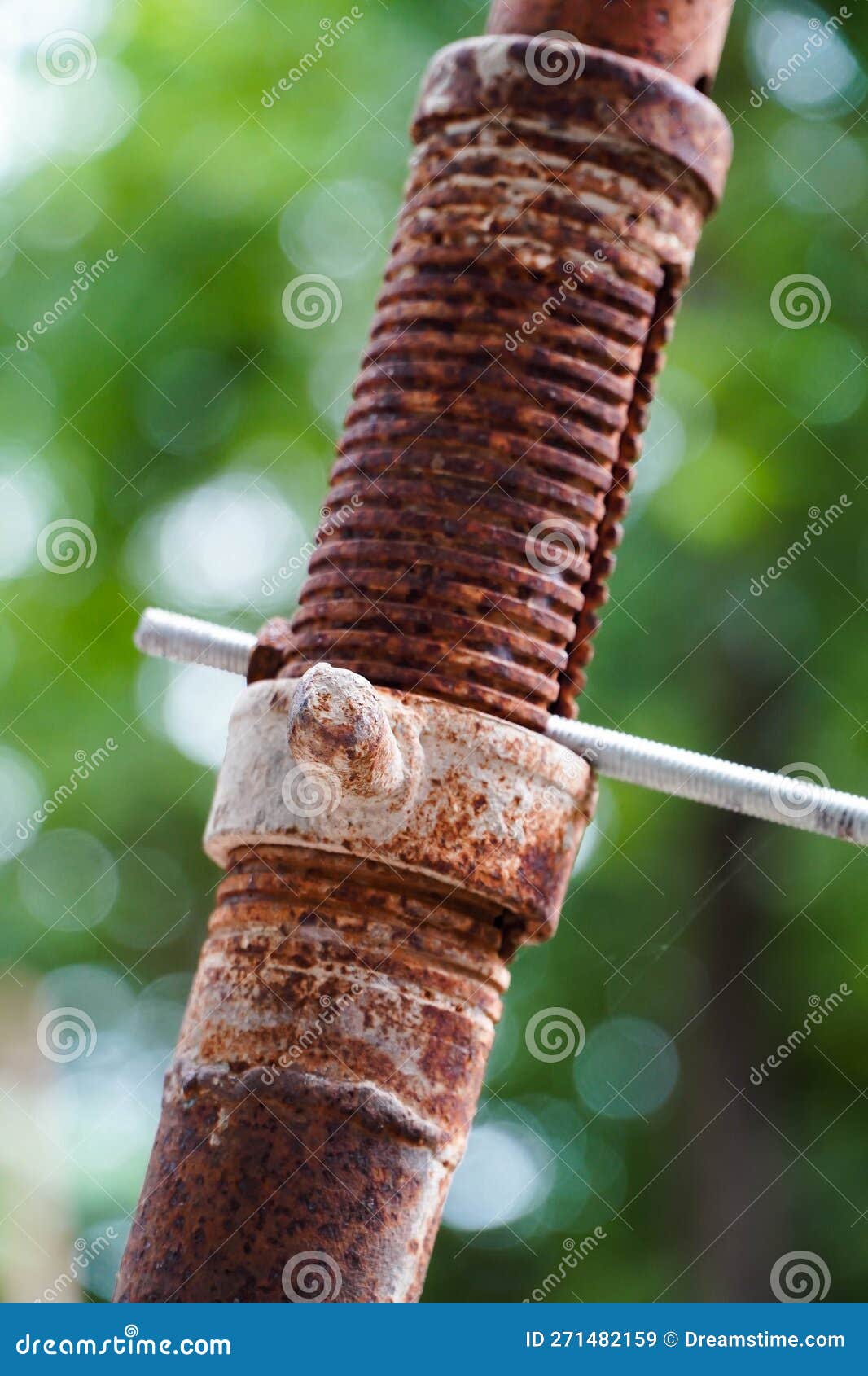 Rusty Scaffolding Pillars,safety Concept Stock Image - Image of work ...