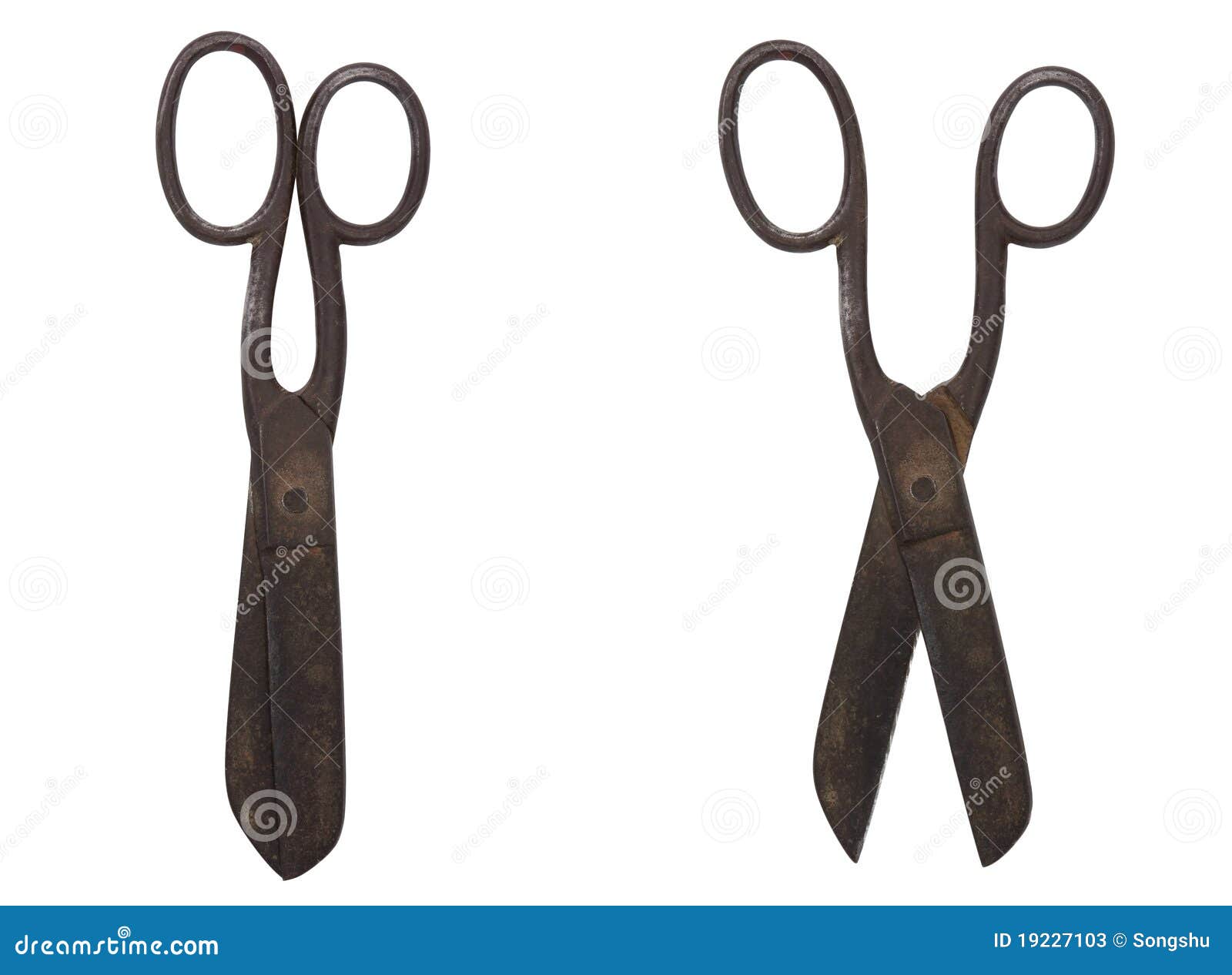 Rusty scissors stock image. Image of white, equipment - 19227103