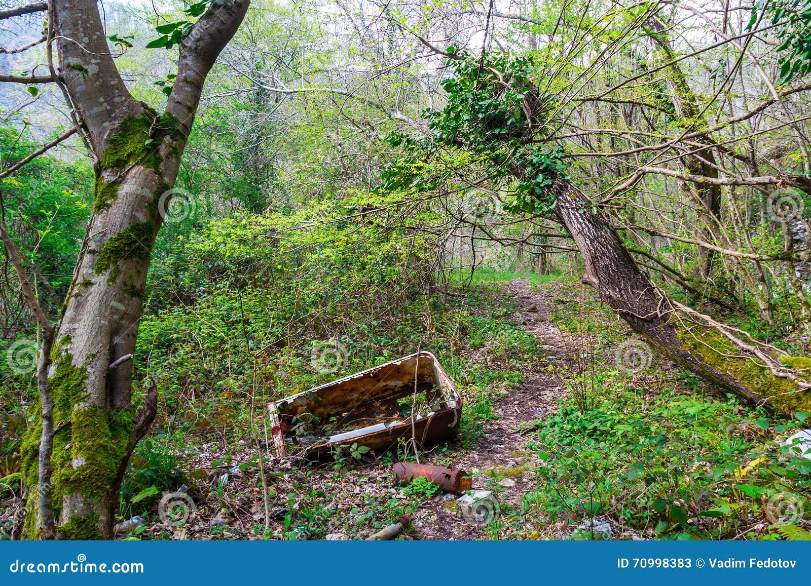 Rusty Scrap Metal in Forest Stock Image - Image of sochi, rust: 70998383
