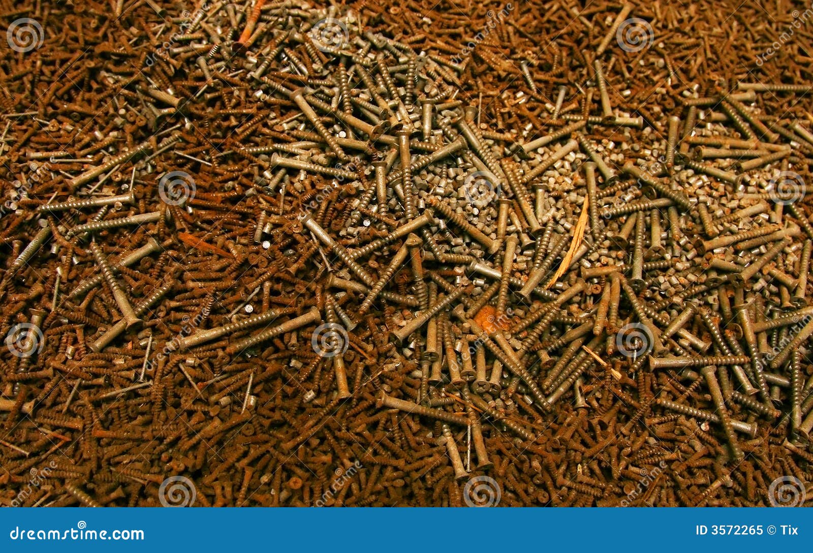 Rusty screws stock image. Image of improvement, metal - 3572265