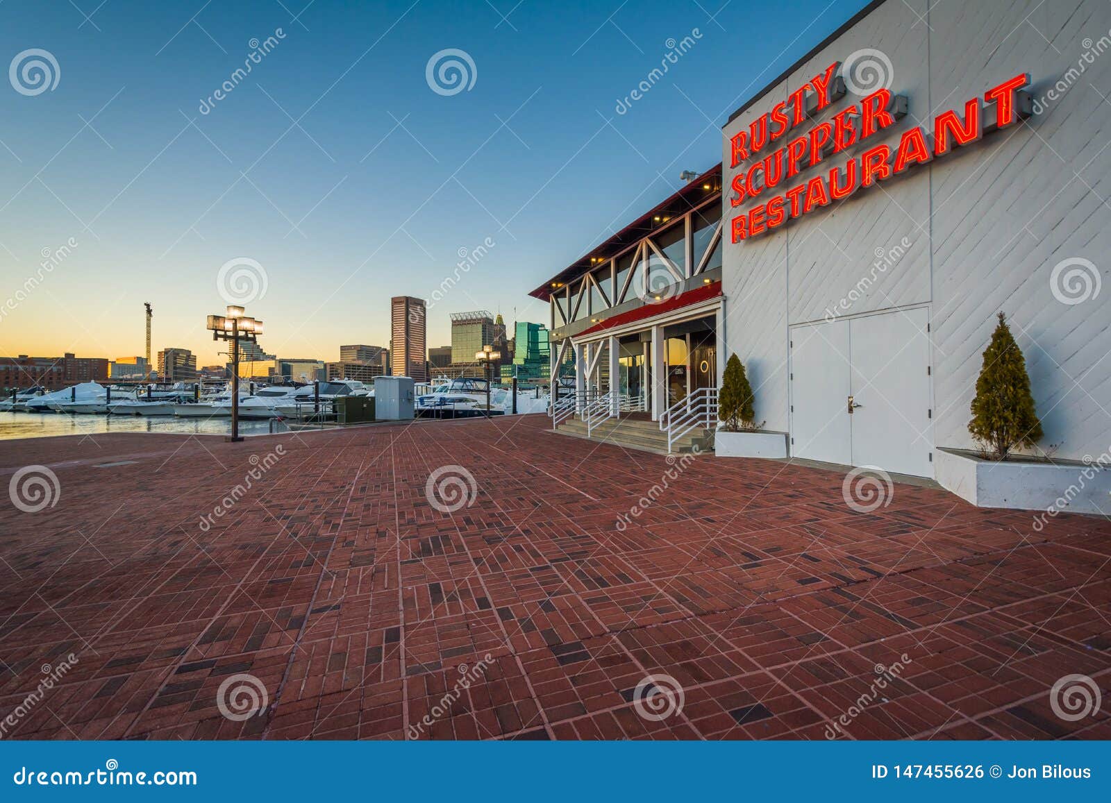 The Rusty Scupper Restaurant, at the Inner Harbor, in Baltimore ...