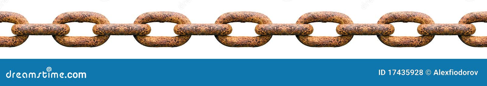 Rusty Chain From A Fence In A Parking Lot, The View Of Which Is ...