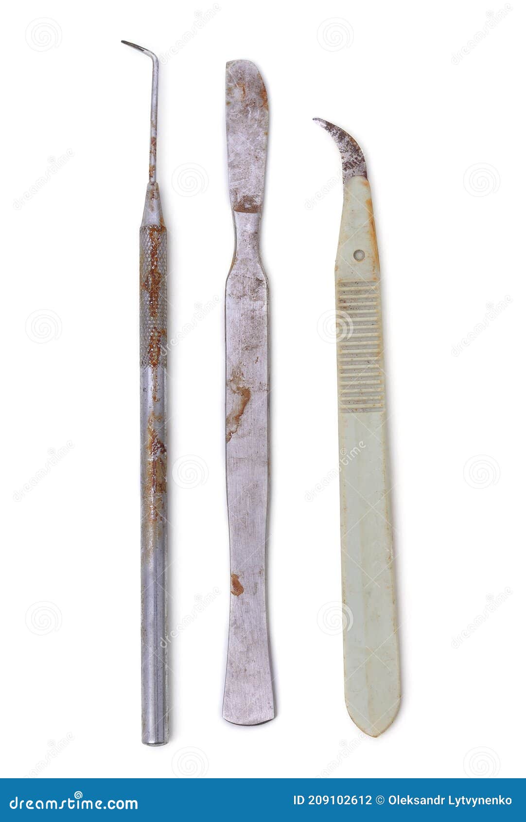 Rusty Set of Surgical Instruments Stock Photo - Image of instrument ...