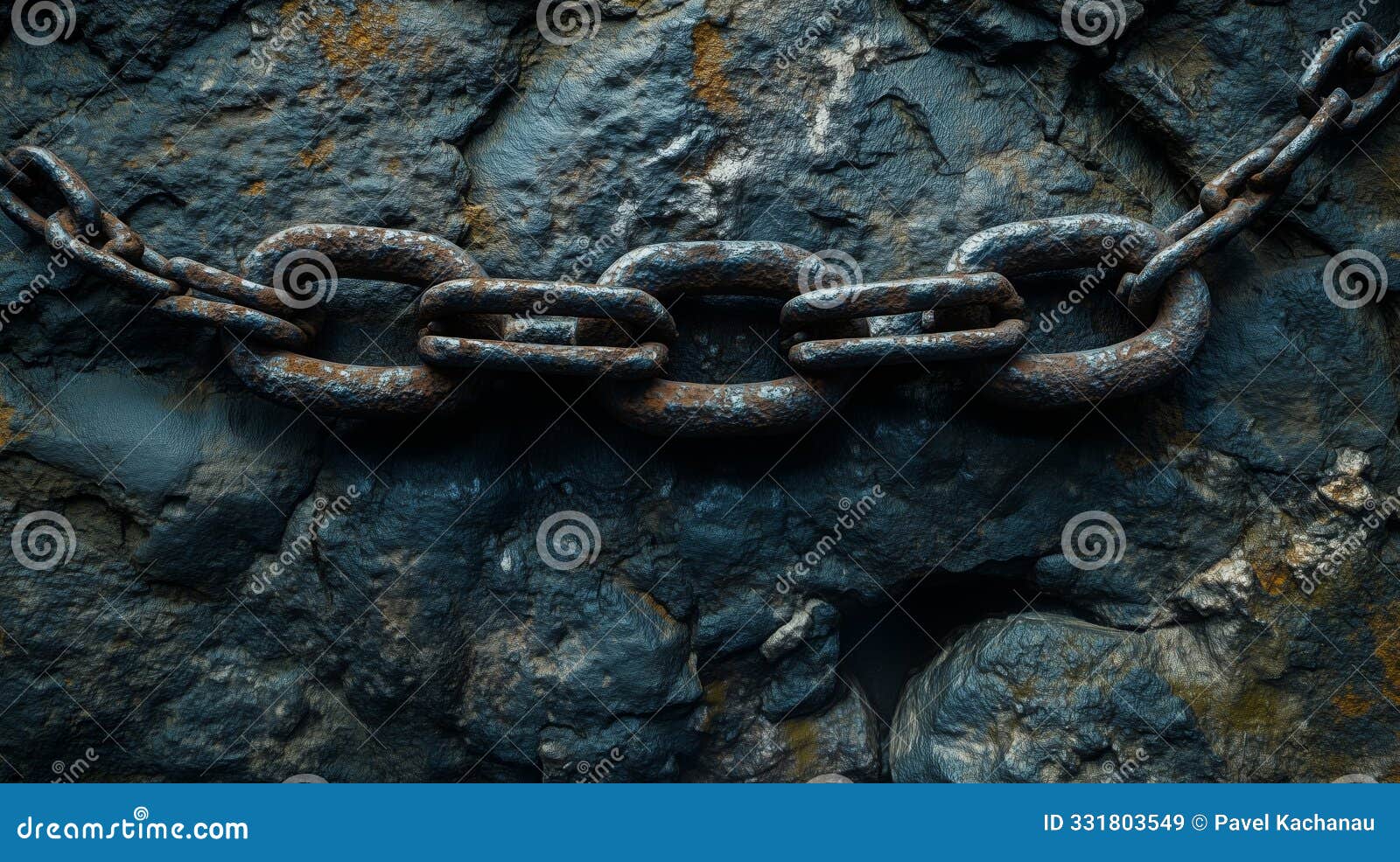Rusty Shackles Lay Abandoned on a Textured Stone Surface, Revealing ...