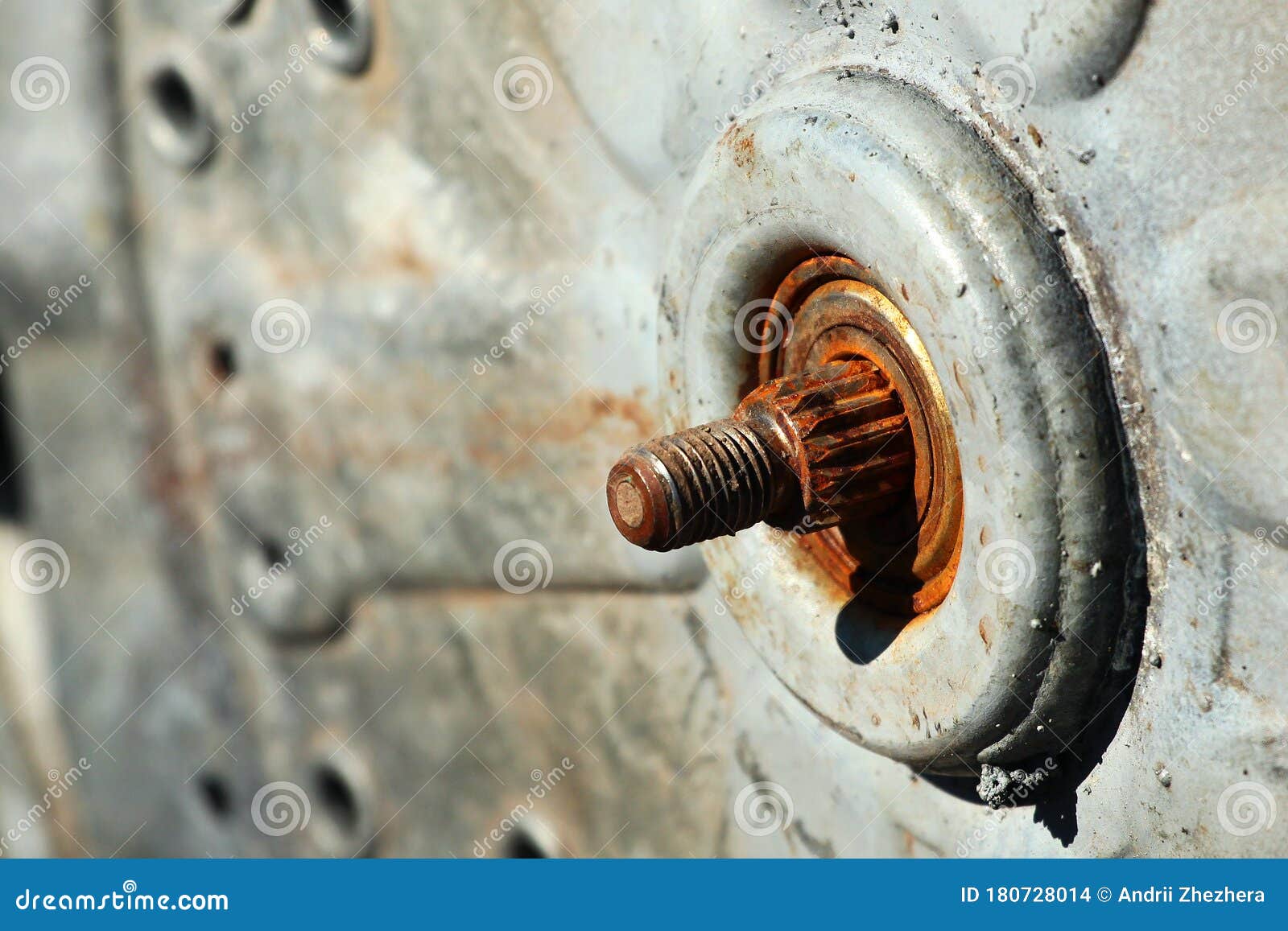 Rusty Shaft of Washing Machine Drum, Closeup Image Stock Photo - Image ...