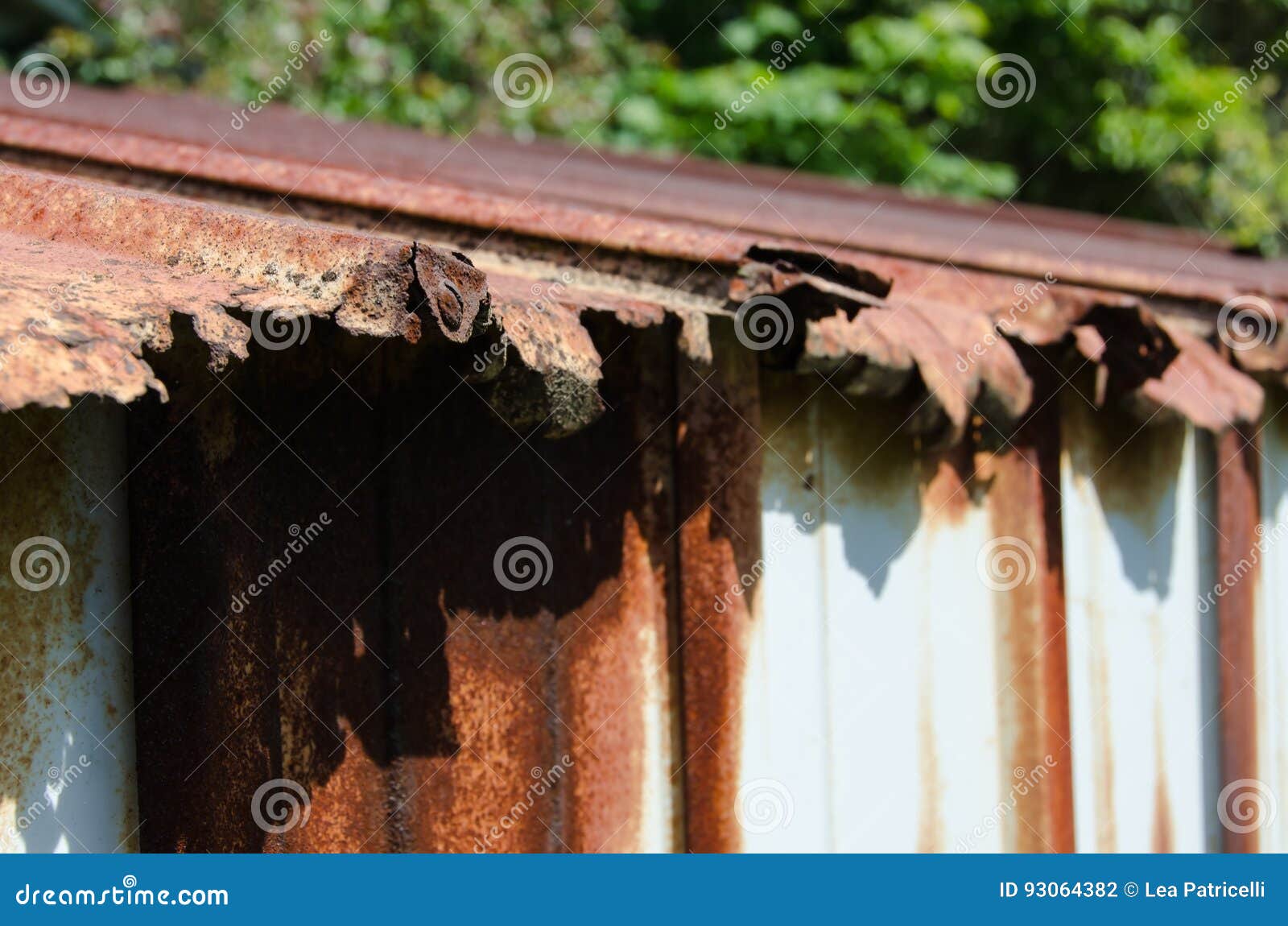 Rusty Shed Roof stock photo. Image of outdoor, abandoned - 93064382