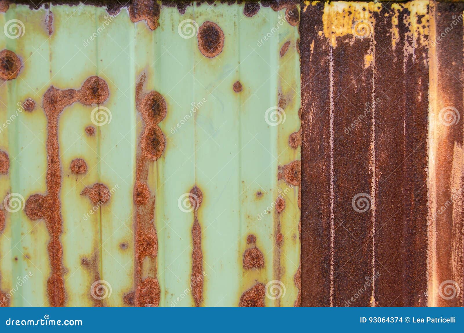 Rust on Corrugated Metal Shed Wall Stock Photo - Image of paint, metal ...